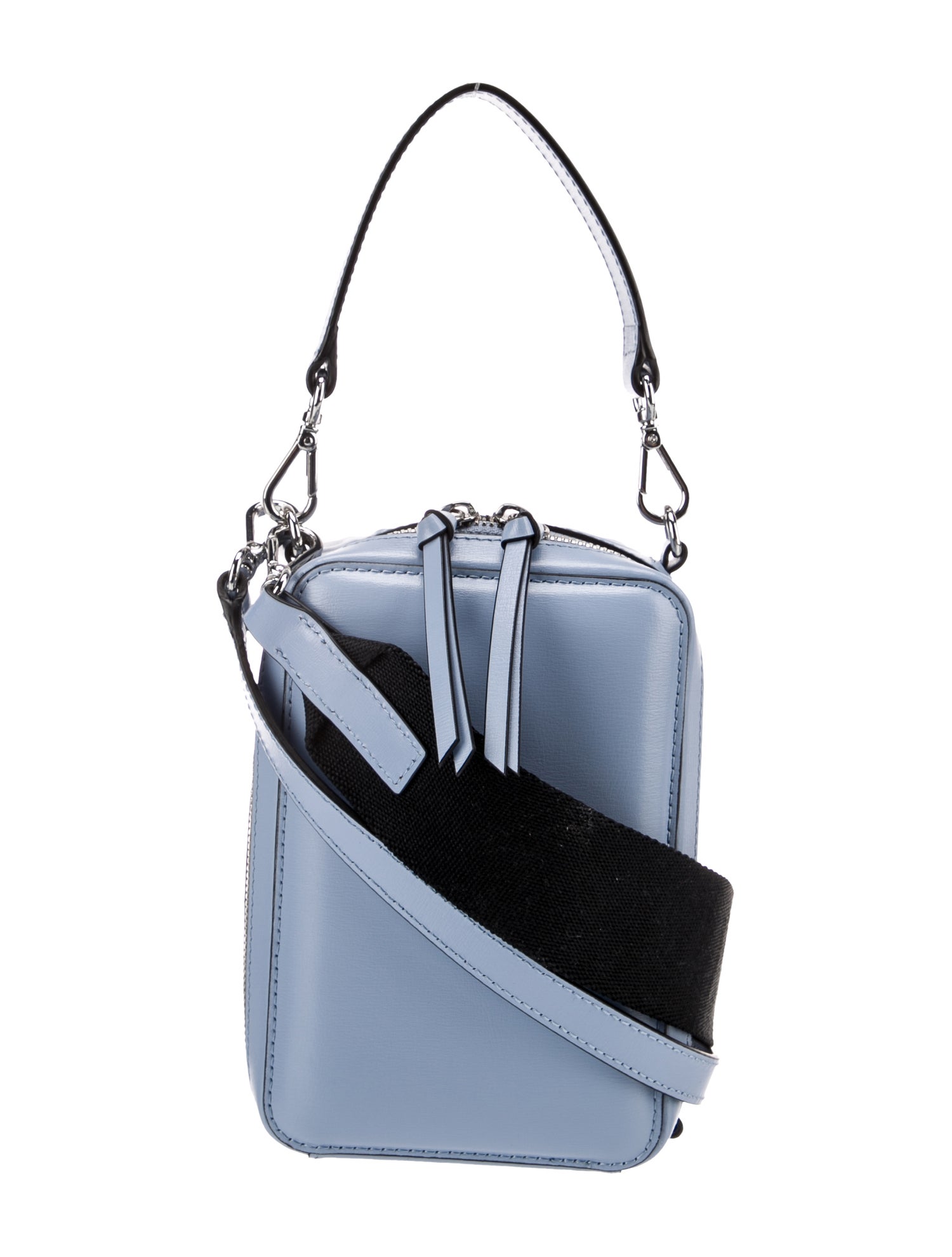 Ganni Leather Bucket Bag - Blue Crossbody Bags, Handbags - WZG117829 ...