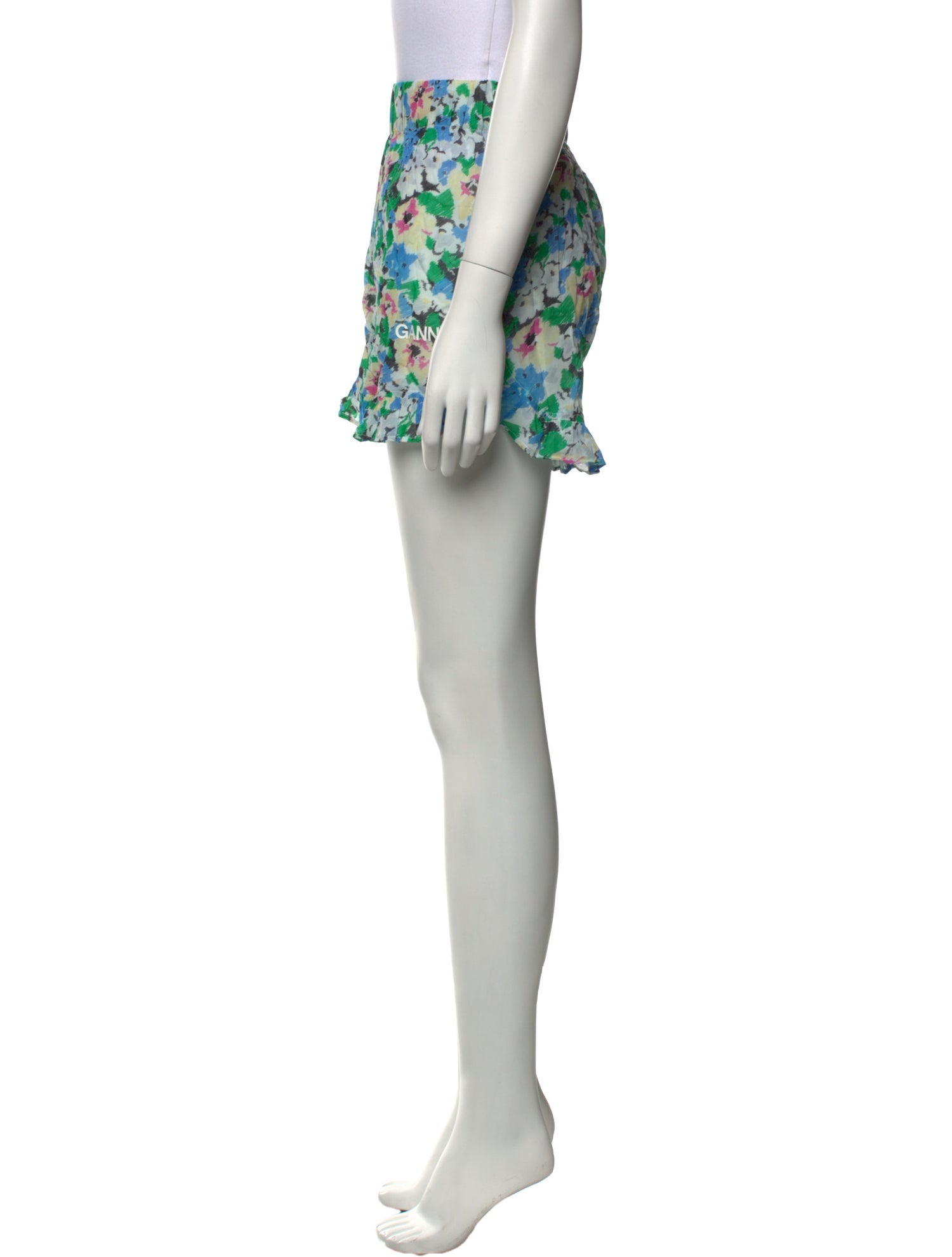 Prada Printed Mini Shorts - Brown, 10.5" Rise Shorts, Clothing ...