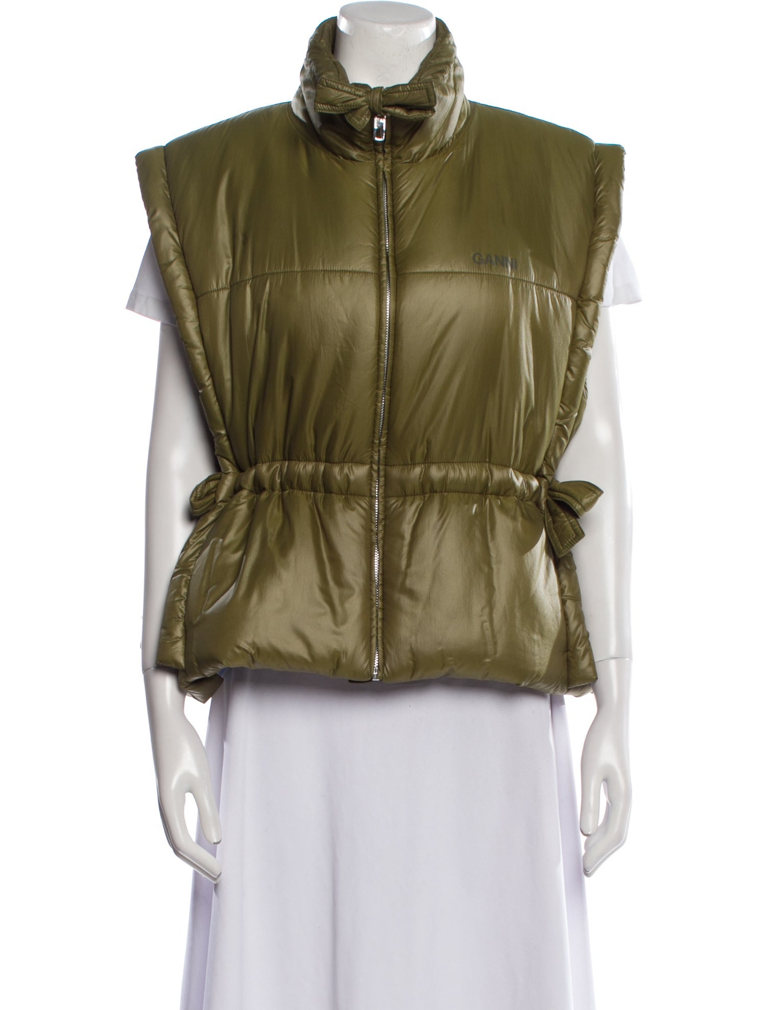Ganni Vest - Green Jackets, Clothing - WZG123693 | The RealReal
