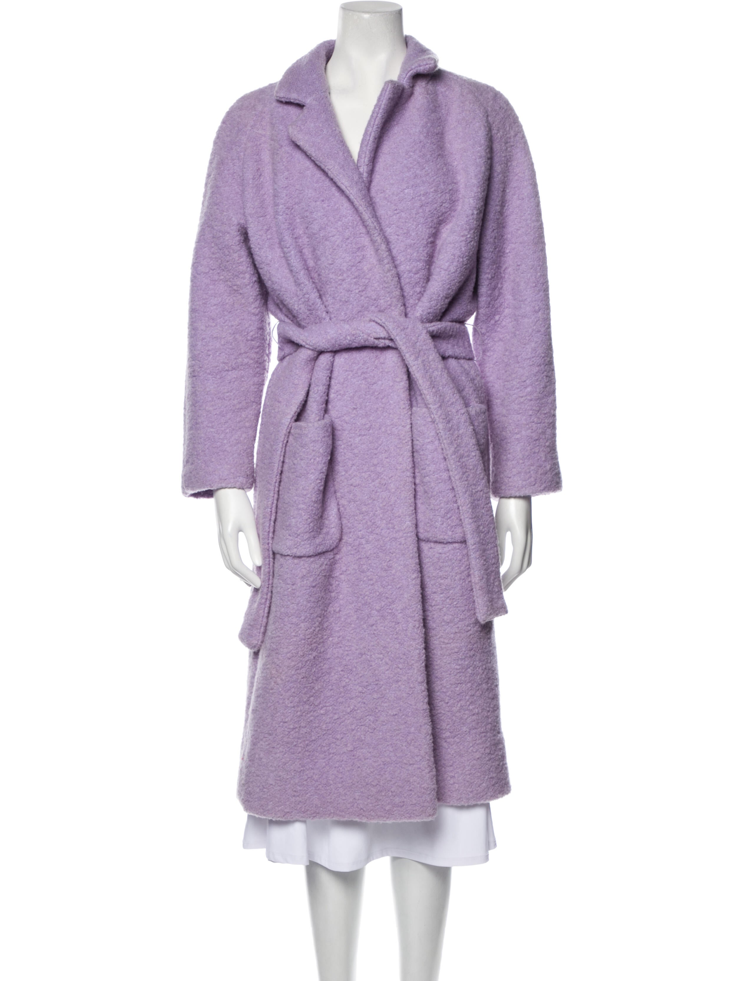 Ganni Trench Coat - Purple Coats, Clothing - WZG66040 | The RealReal