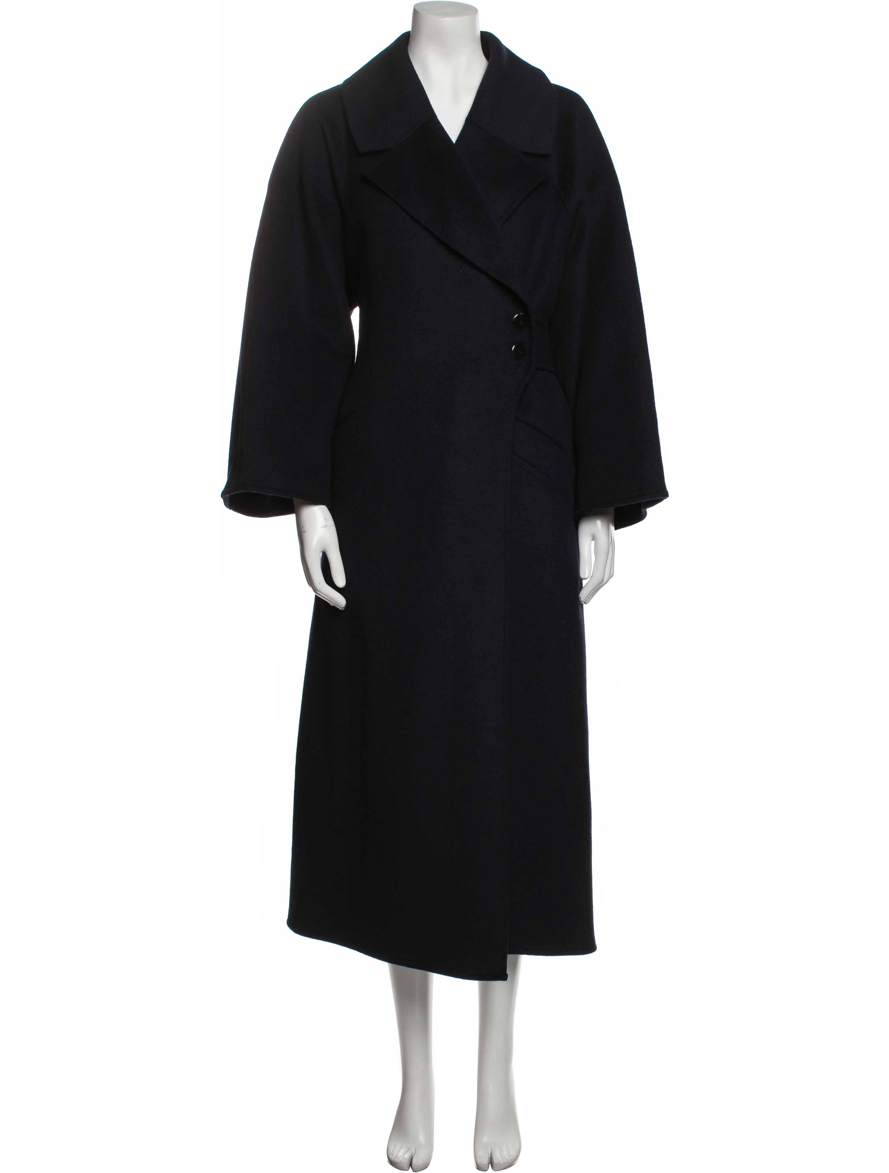 Ganni Trench Coat - Blue Coats, Clothing - WZG69095 | The RealReal