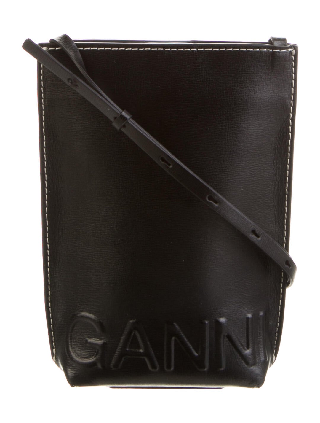 Ganni Mini Leather Crossbody Bag - Black Crossbody Bags, Handbags ...