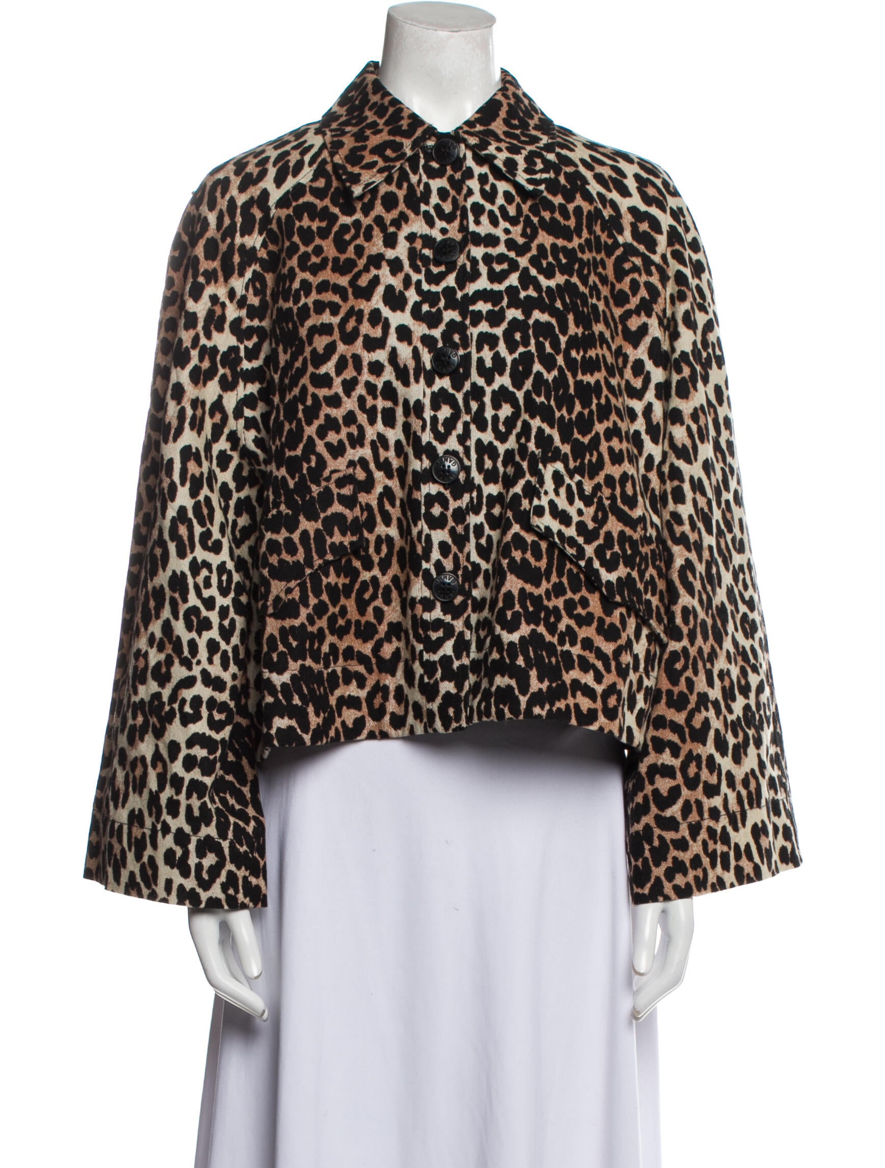 Ganni Animal Print Jacket w/ Tags - Neutrals Jackets, Clothing ...