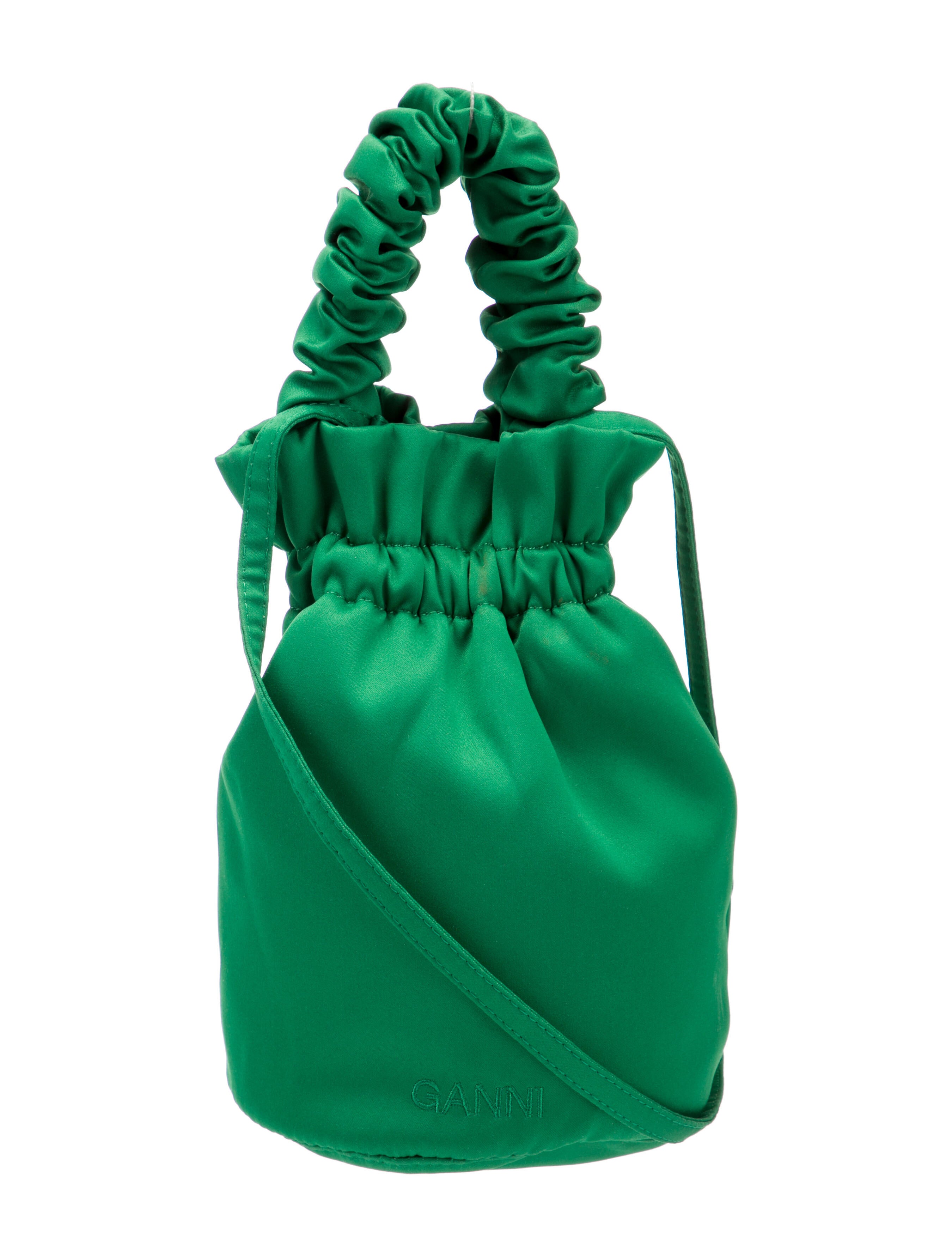 Ganni Nylon Handle Bag - Green Shoulder Bags, Handbags - WZG89923 | The ...