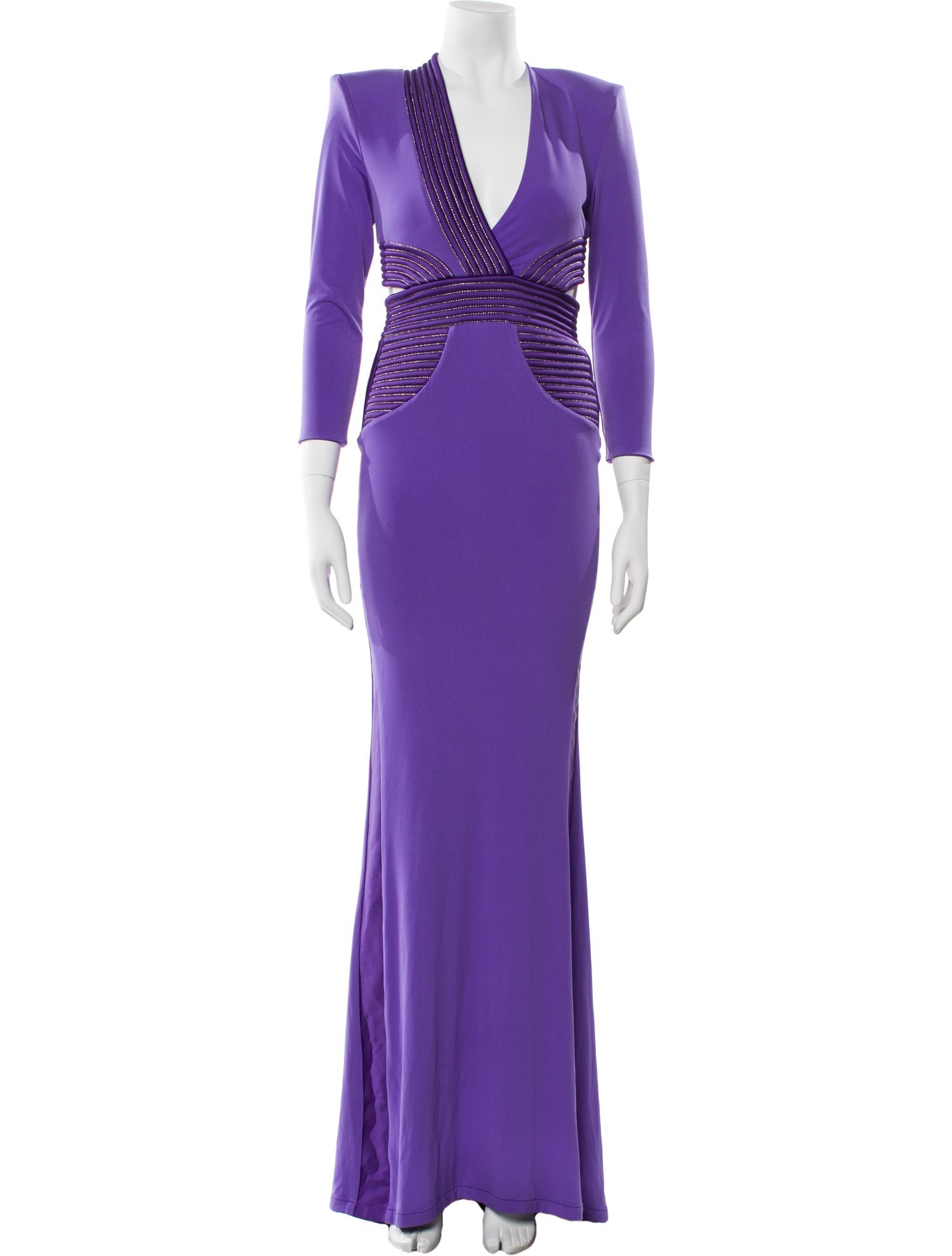 Zhivago V-Neck Long Dress - Purple Dresses, Clothing - WZHIV22960 | The ...