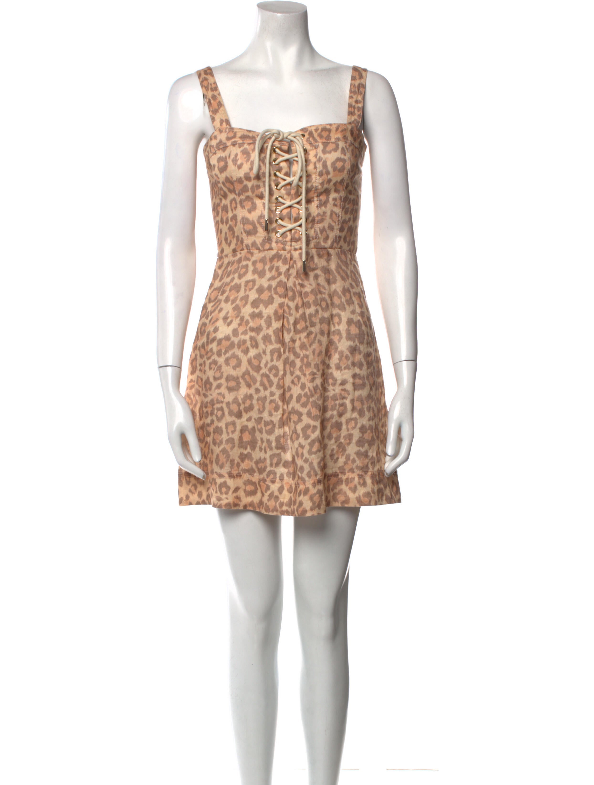 Zimmermann Animal Print Mini Dress - Neutrals Dresses, Clothing ...