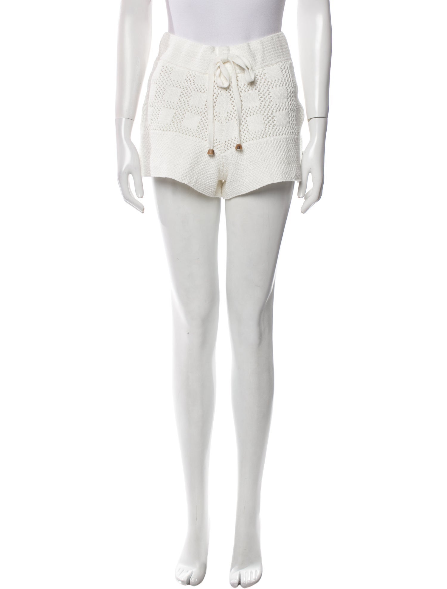 Zimmermann Mini Shorts w/ Tags - White, 12.5" Rise Shorts, Clothing ...