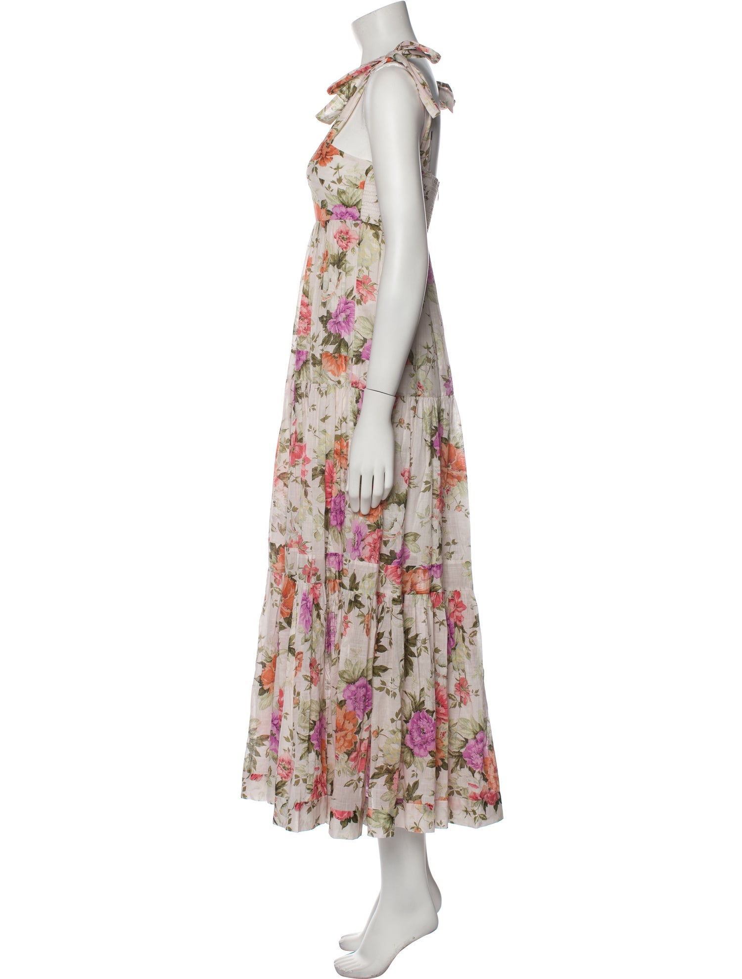 Zimmermann Floral Print Long Dress - Neutrals Dresses, Clothing ...