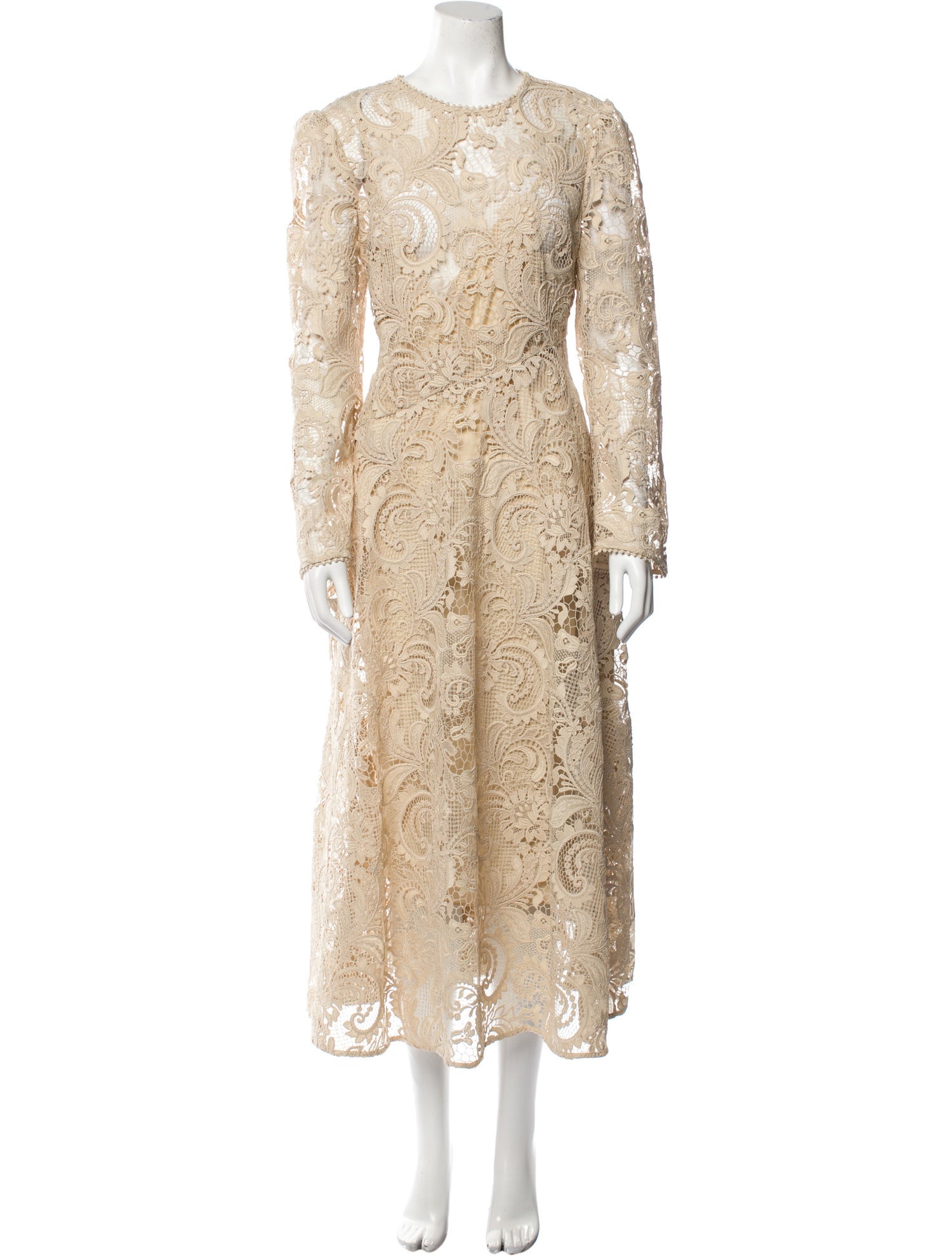 Zimmermann Lace Pattern Long Dress w/ Tags - Neutrals Dresses, Clothing ...