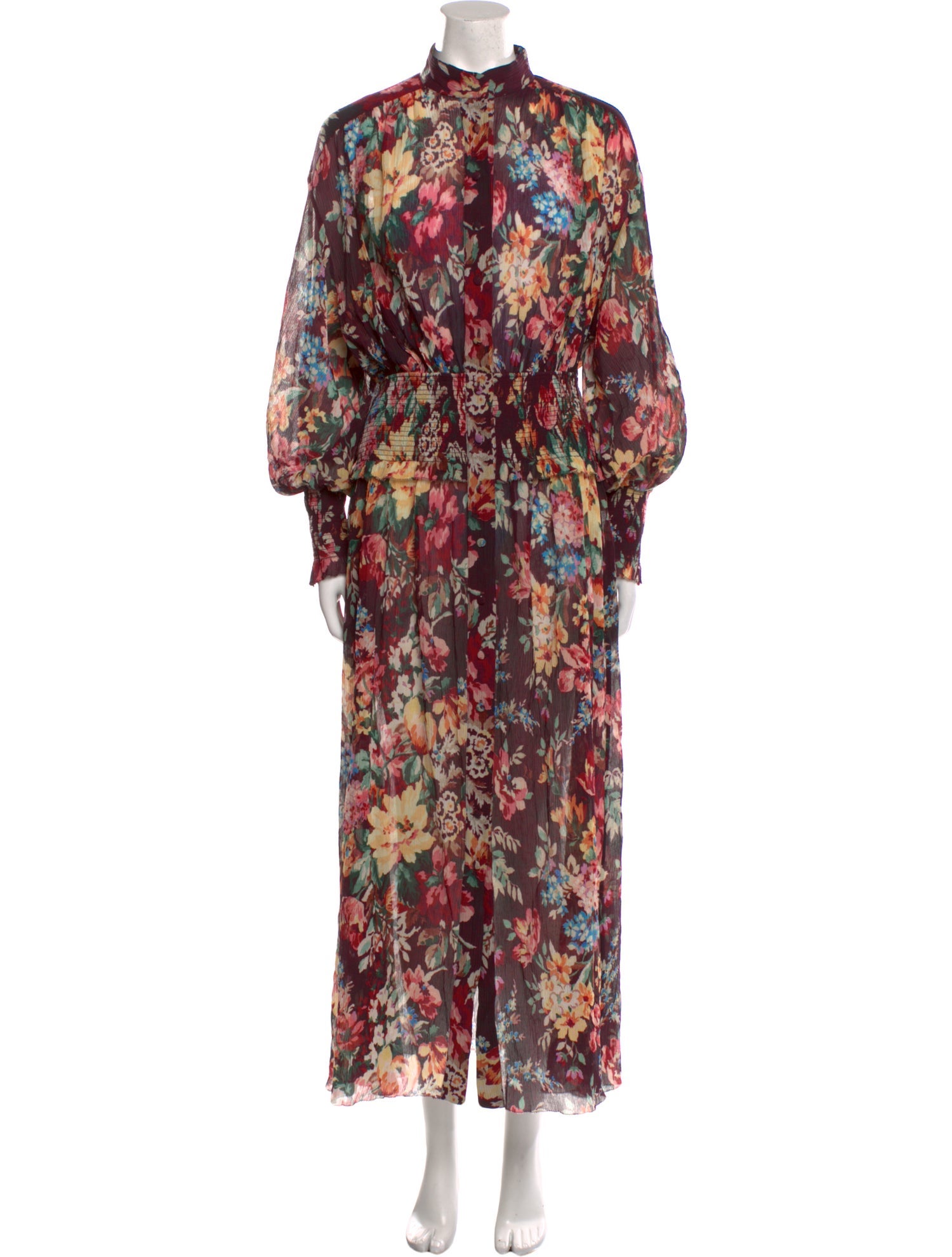 Zimmermann Floral Print Long Dress - Purple Dresses, Clothing ...