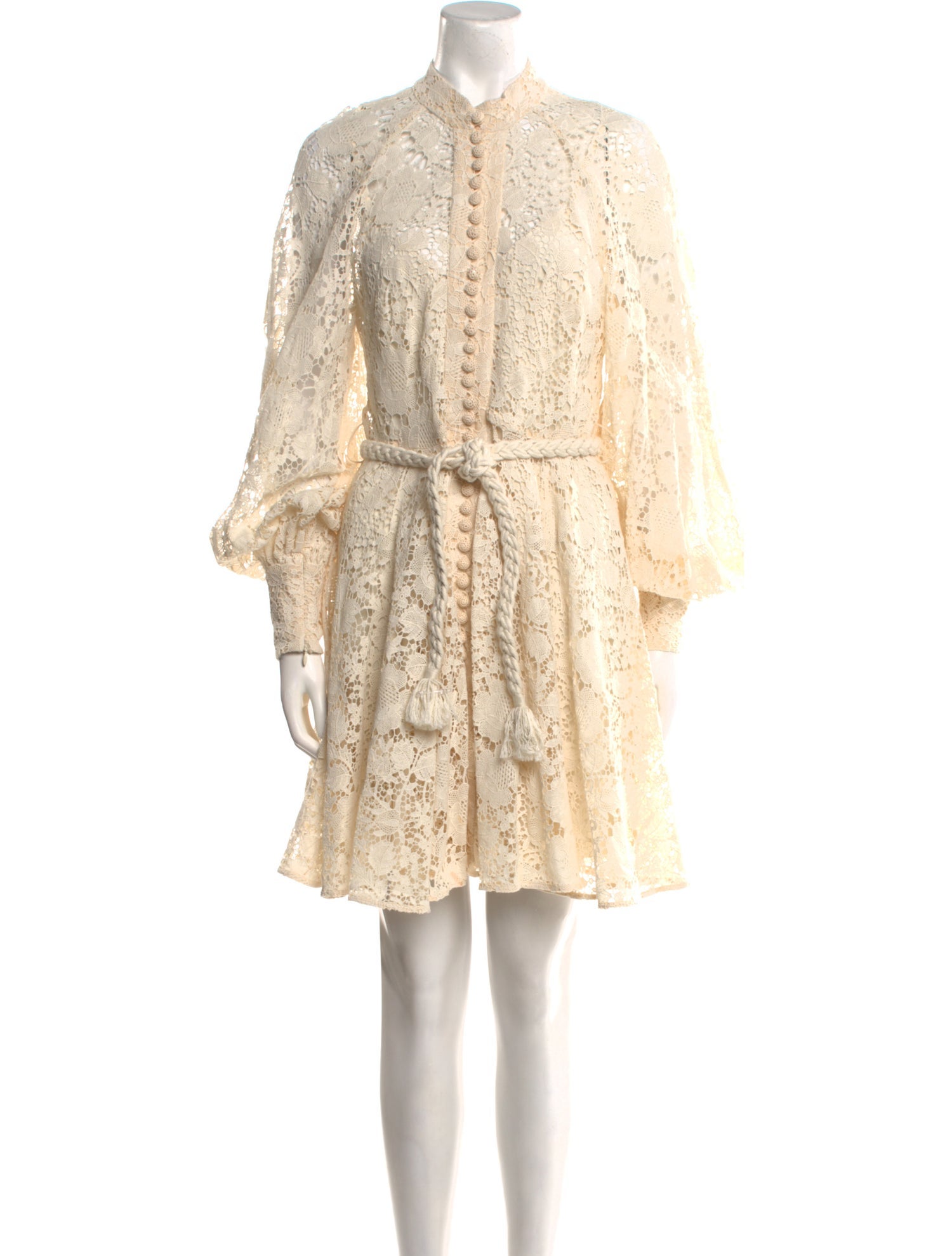 Zimmermann Lace Pattern Mini Dress - Neutrals Dresses, Clothing ...