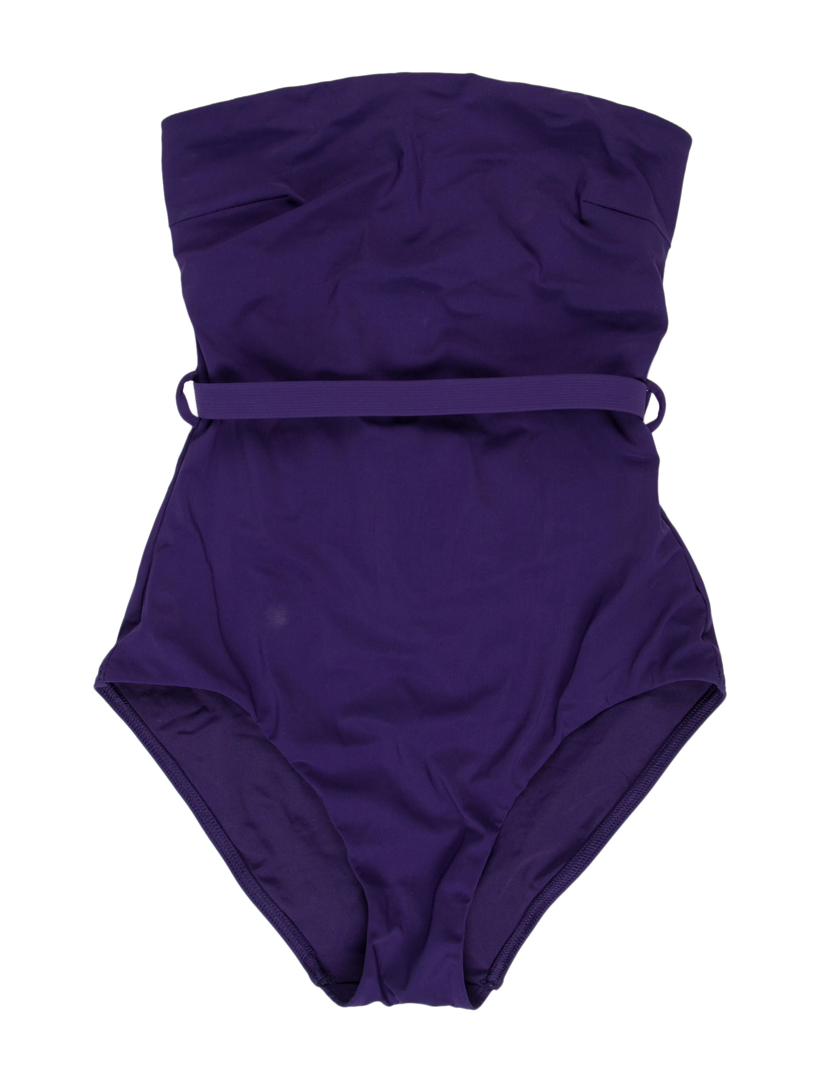 Zimmermann Tropicana Chain-Belt Swimsuit One-Piece w/ Tags - Purple ...