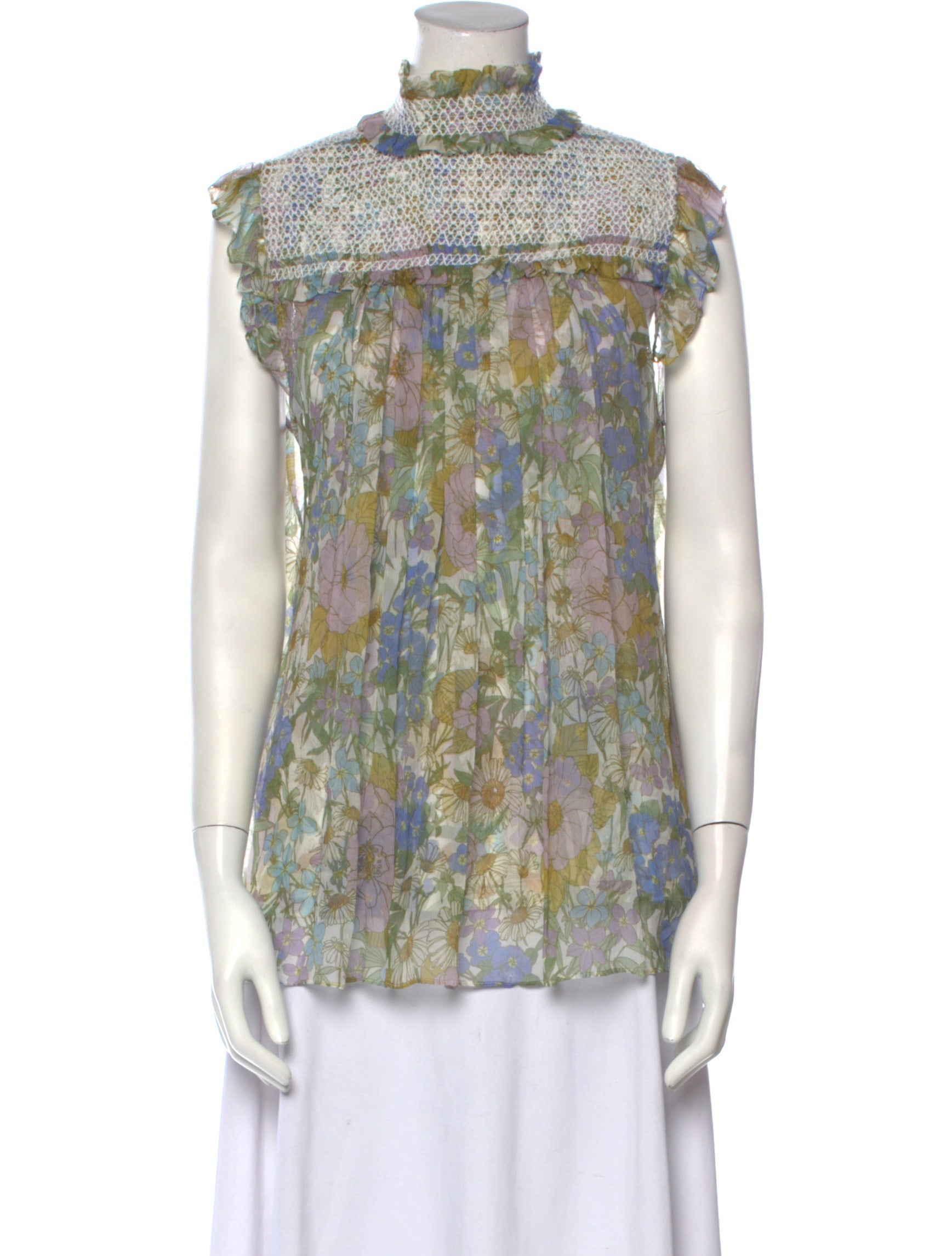 Zimmermann Zimmerman Silk Blouse - Green Tops, Clothing - WZI20299 ...