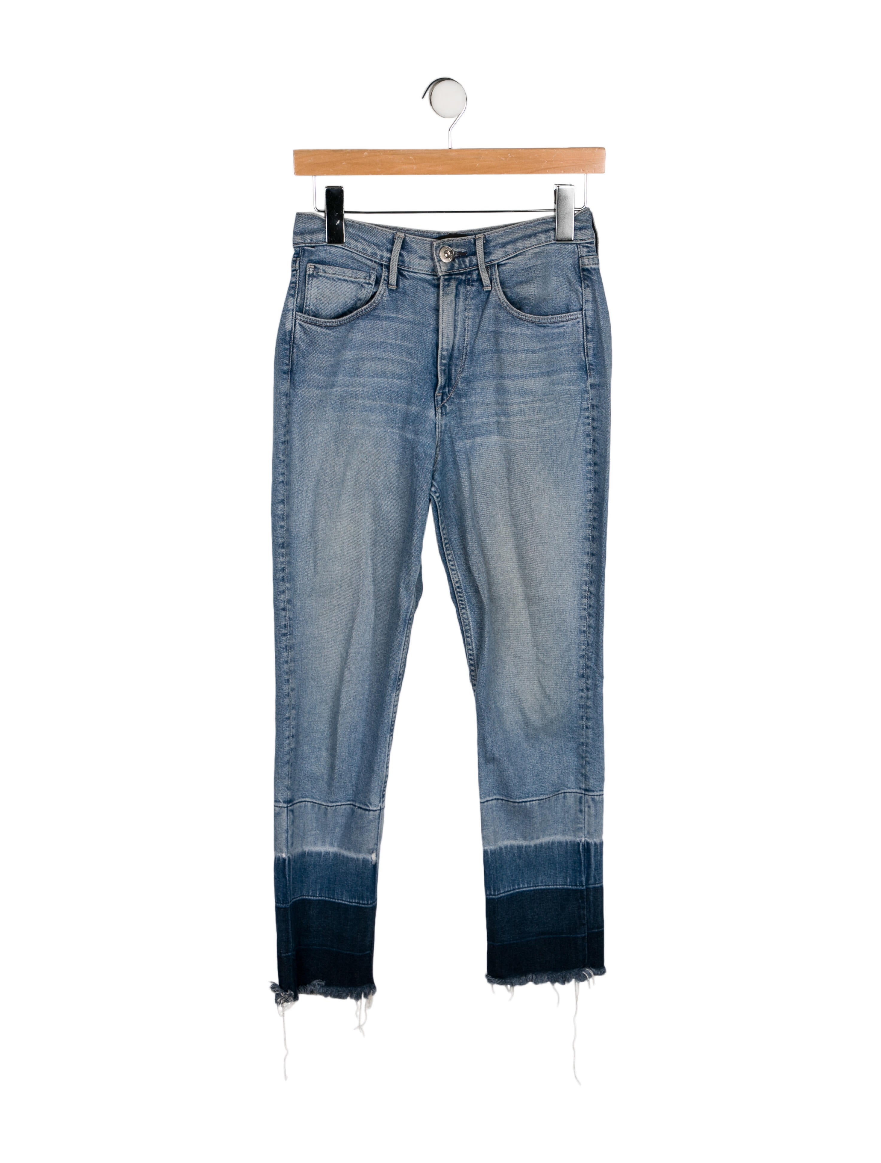 3x1 High-Rise Straight Leg Jeans - Blue, 11" Rise Jeans, Clothing ...