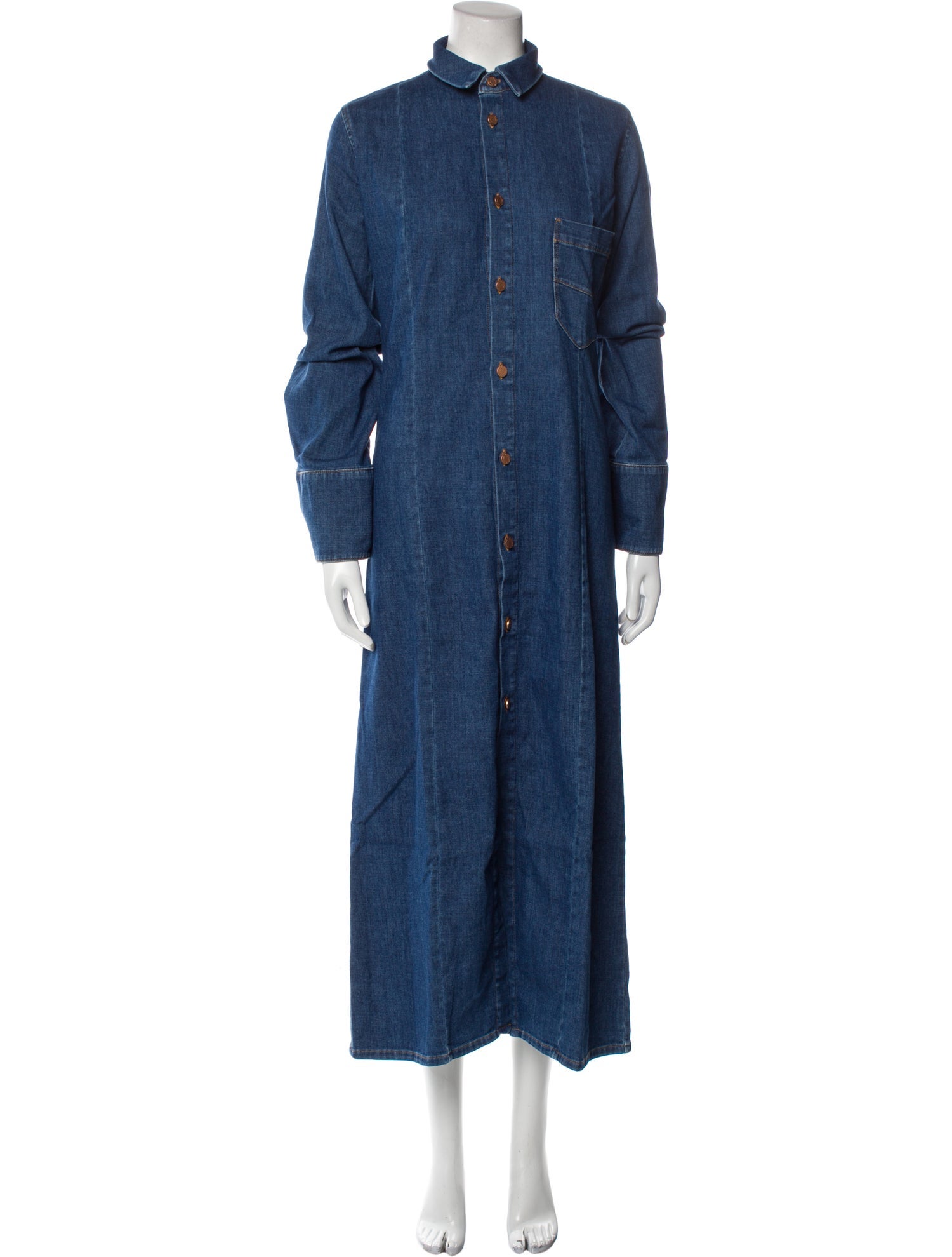 3x1 Long Dress - Blue Dresses, Clothing - WZJ31676 | The RealReal