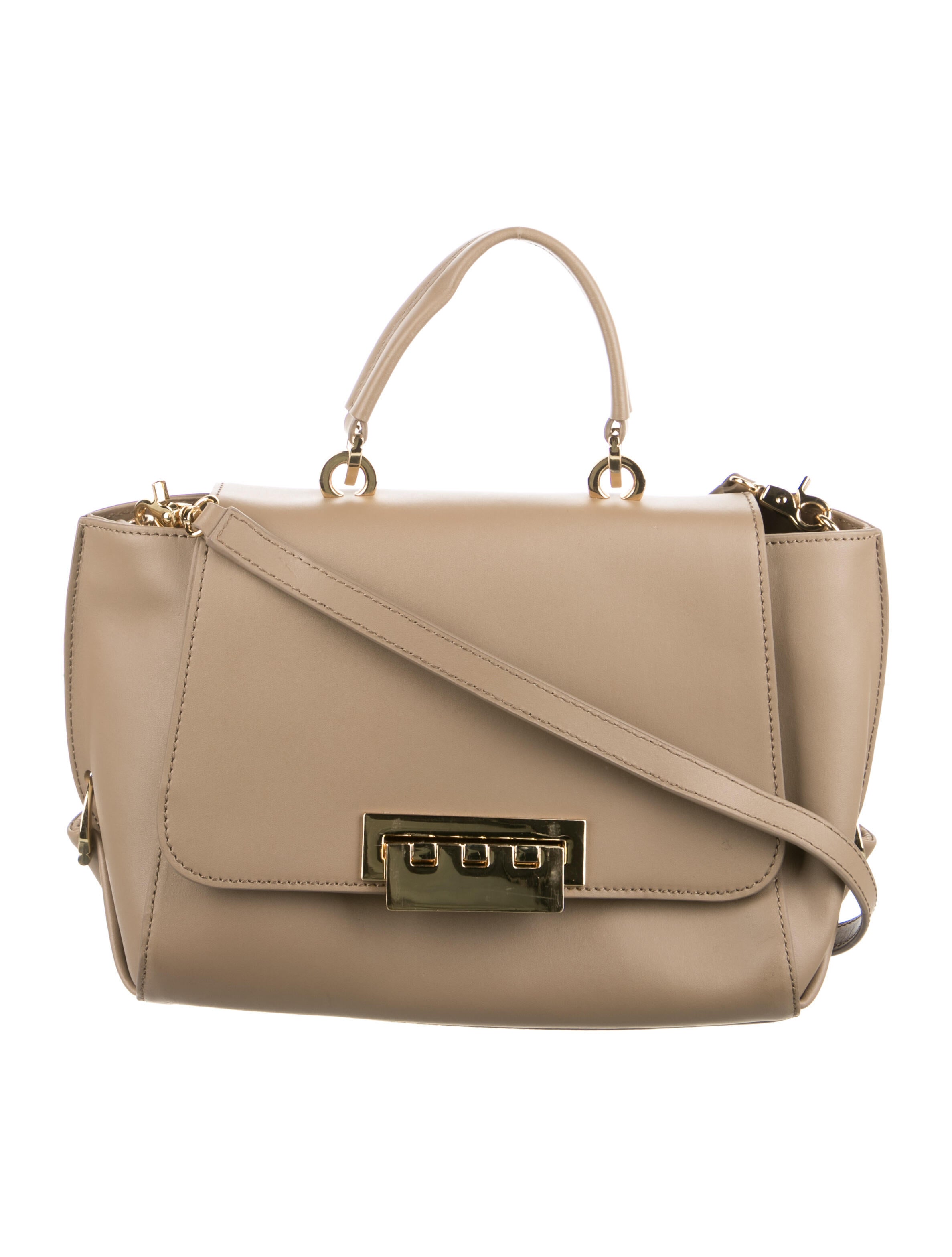 Marc Jacobs Leather Kiss-Lock Satchel - Green Satchels, Handbags ...
