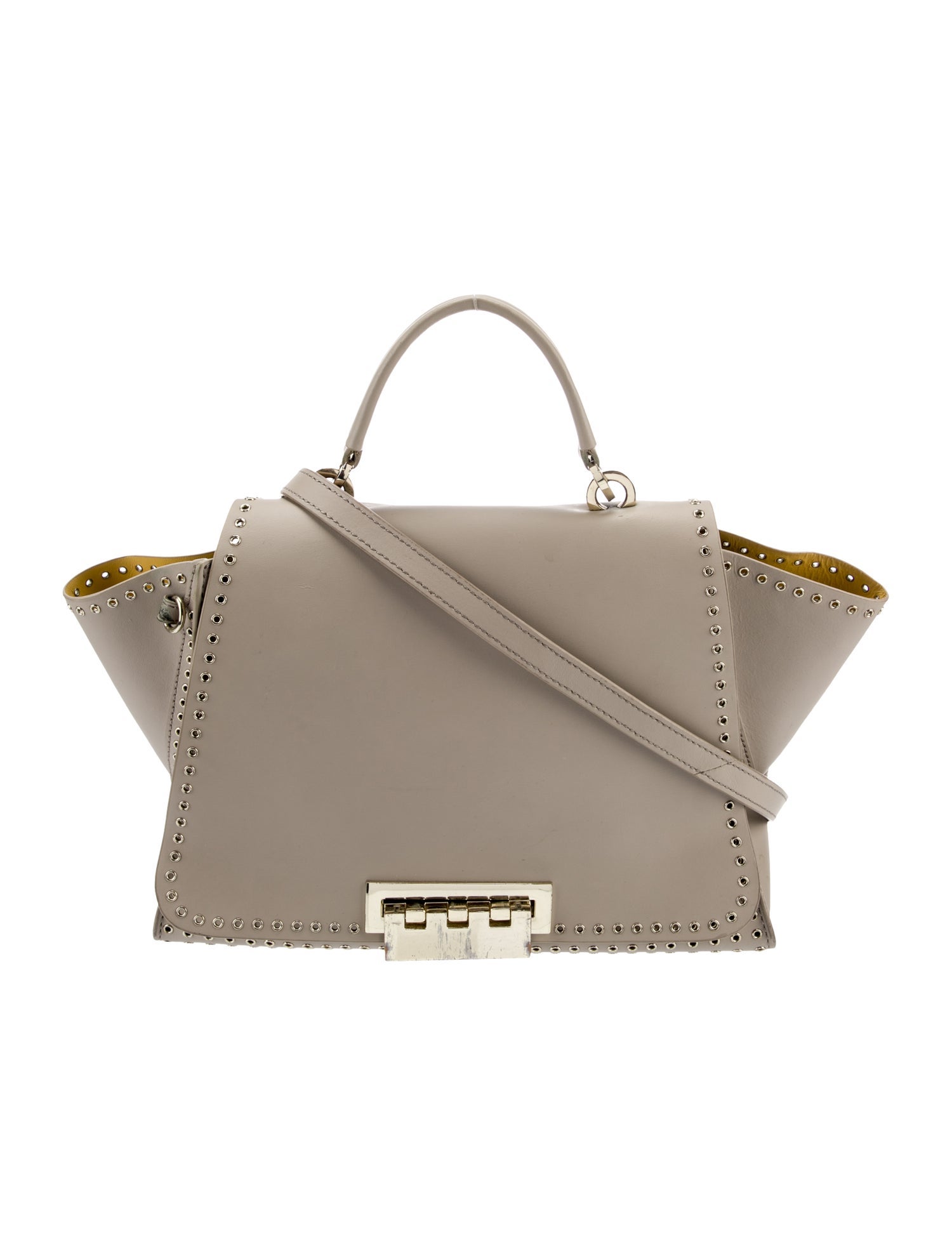 Mehry Mu Leather Handle Bag - Brown Handle Bags, Handbags - WMEMU20222 ...