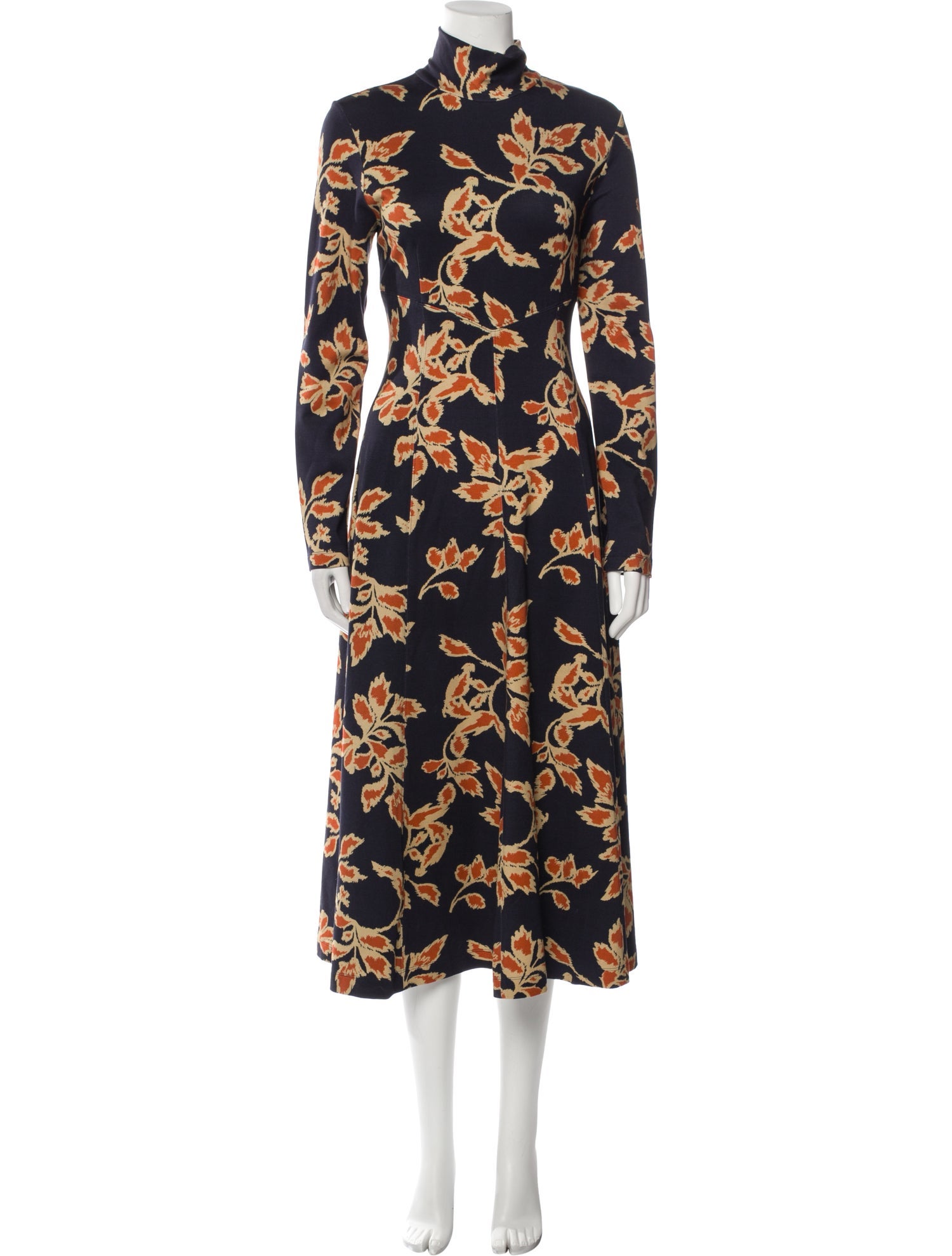 Tanya Taylor Floral Print Long Dress - Blue Dresses, Clothing ...