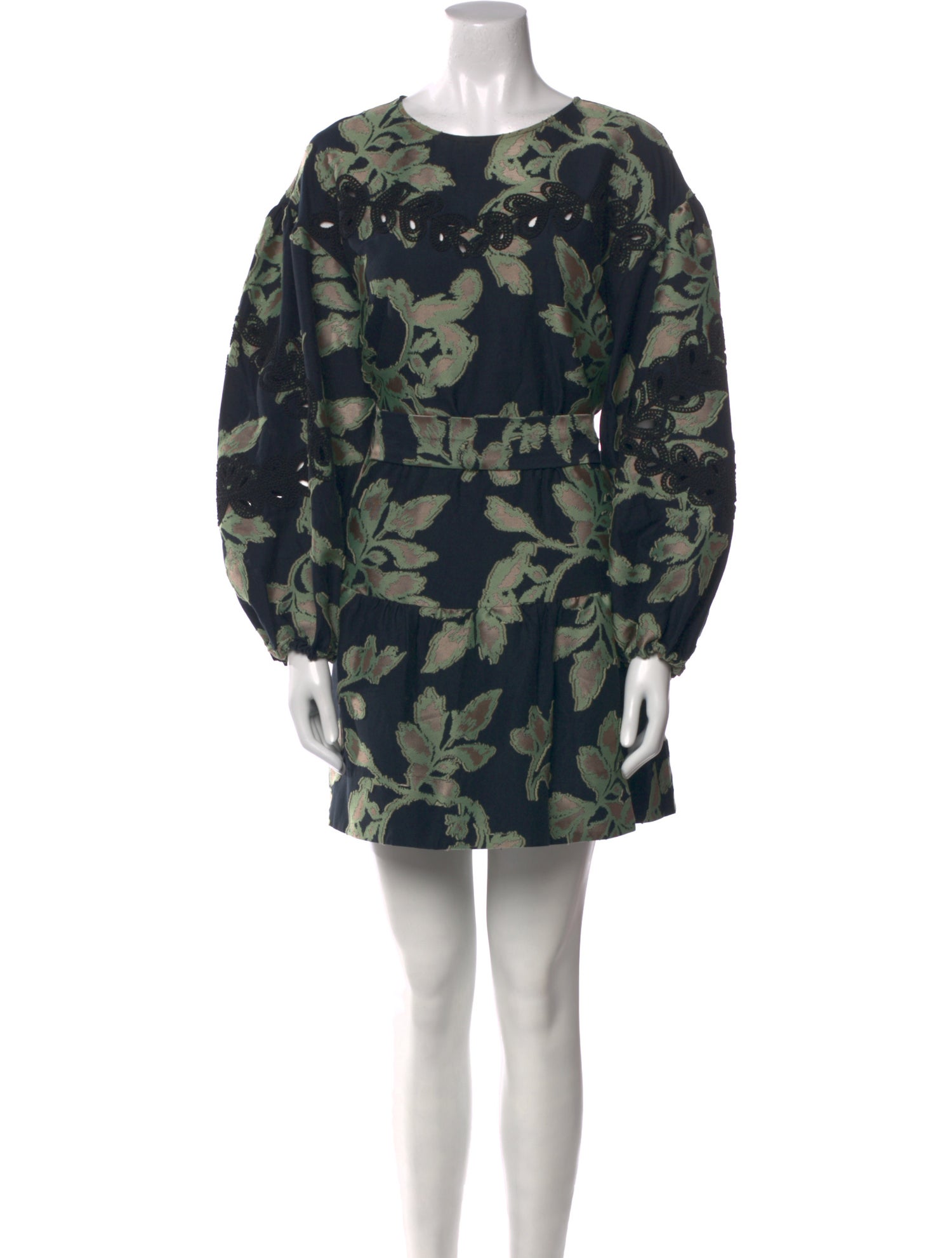 Tanya Taylor Floral Print Mini Dress - Blue Dresses, Clothing ...