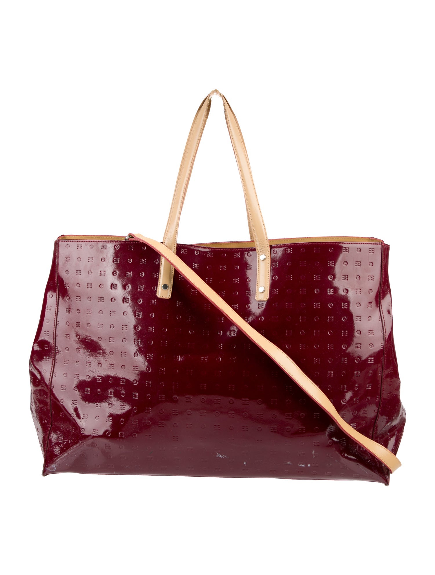 Arcadia Patent Leather Shoulder Bag - Burgundy Shoulder Bags, Handbags ...