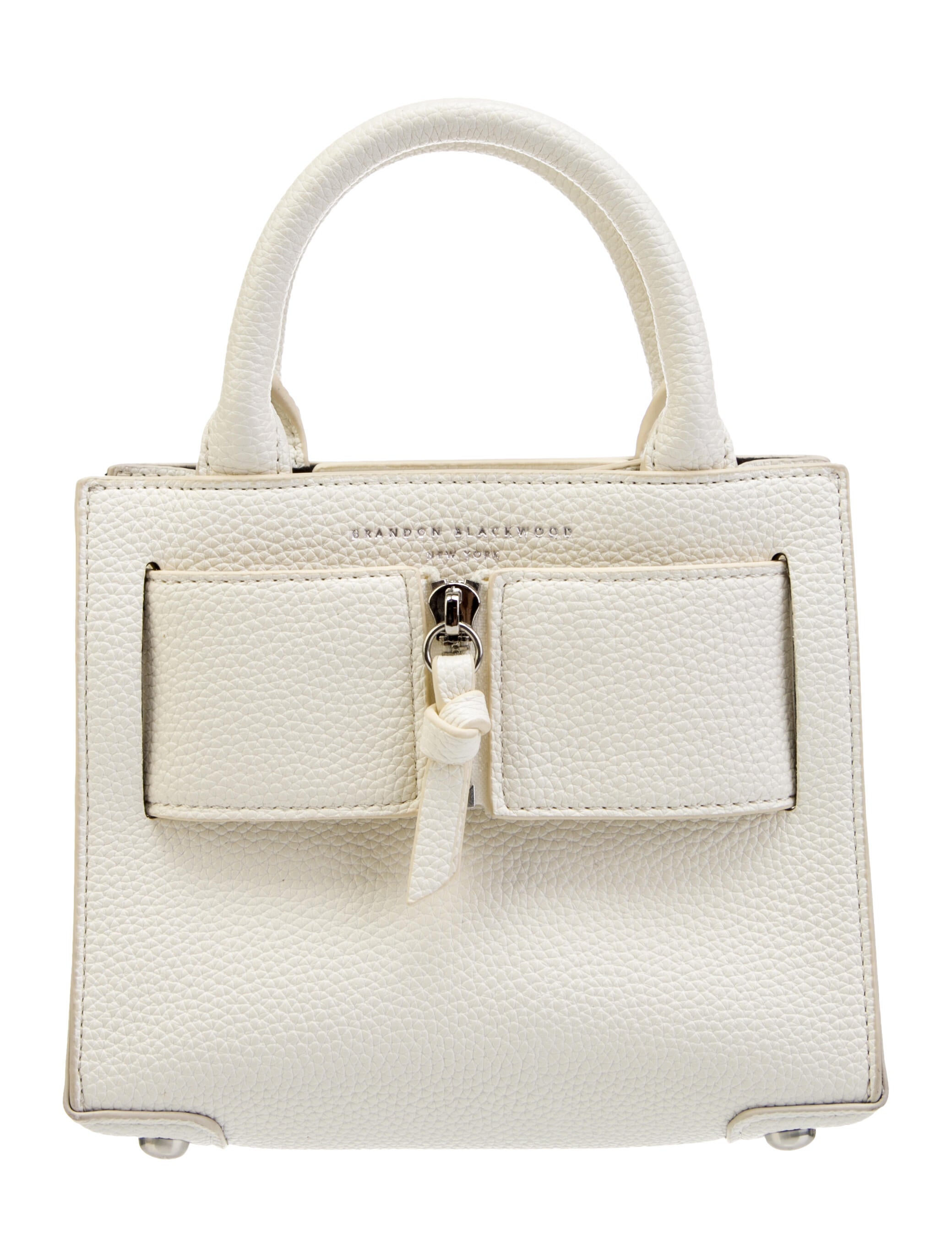 Brandon Blackwood Leather Mini Handle Bag - Neutrals Handle Bags ...