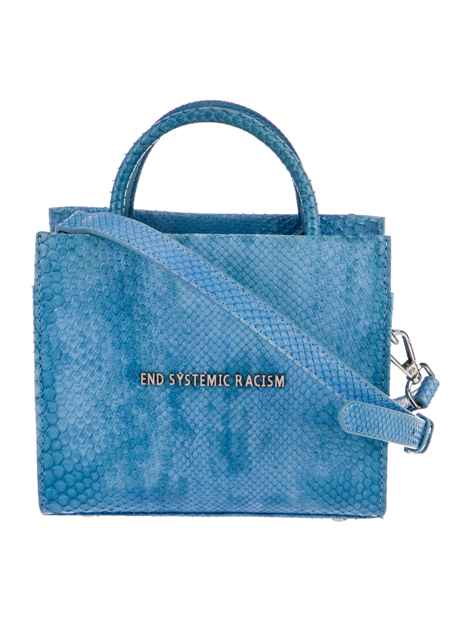 Brandon Blackwood Snakeskin Mini Bag - Blue Mini Bags, Handbags ...