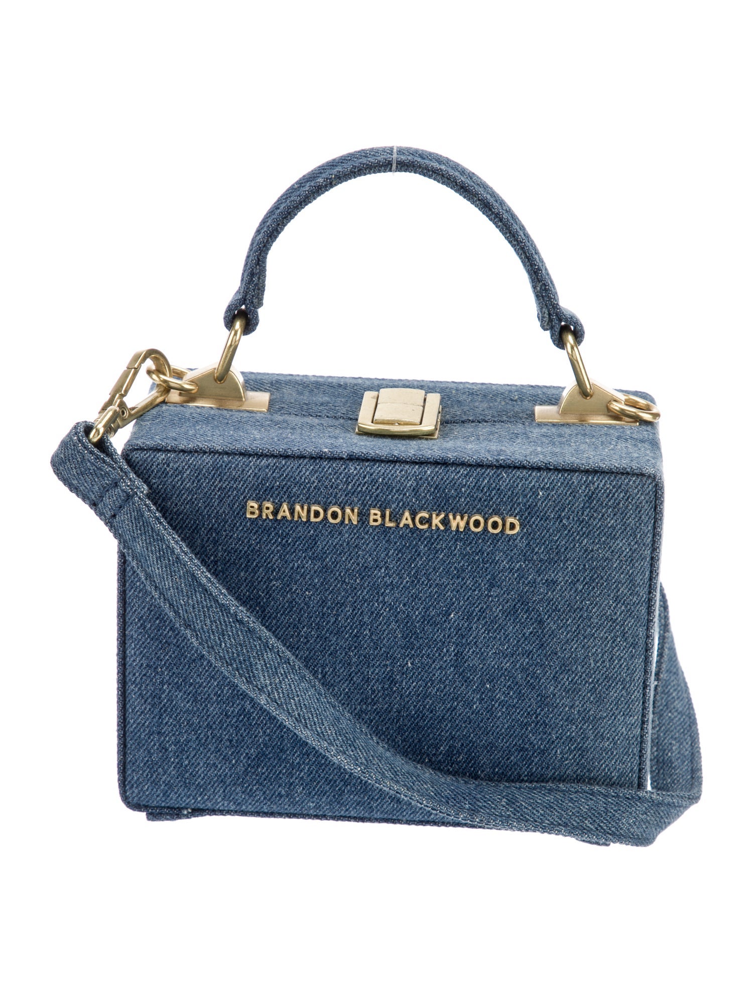 Brandon Blackwood Denim Handle Bag - Blue Handle Bags, Handbags ...