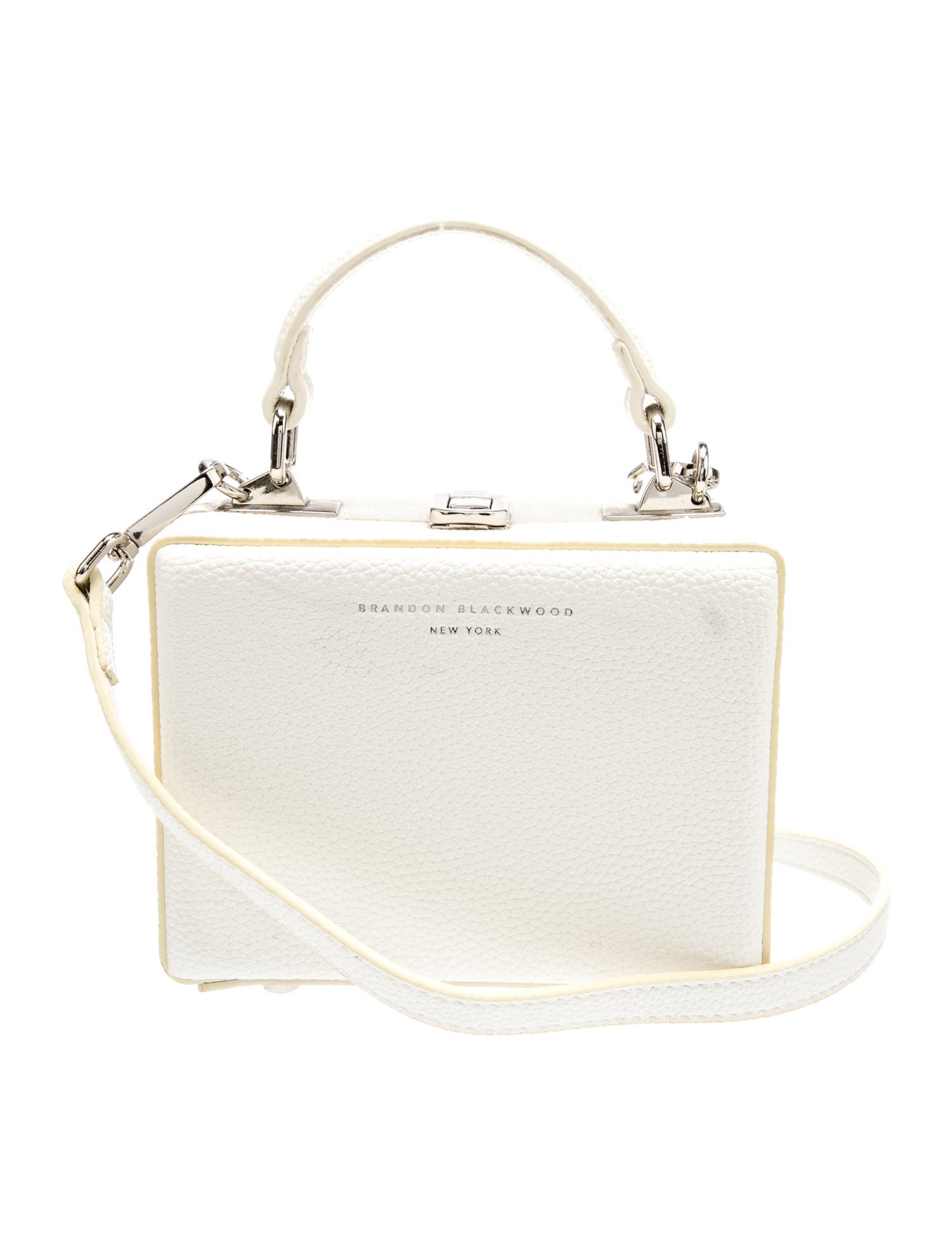 Brandon Blackwood Leather Crossbody Bag - White Mini Bags, Handbags ...