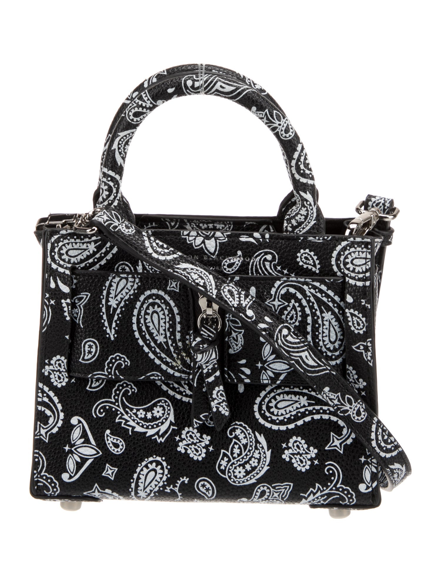 Brandon Blackwood Leather Top Handle Bag - Black Handle Bags, Handbags ...