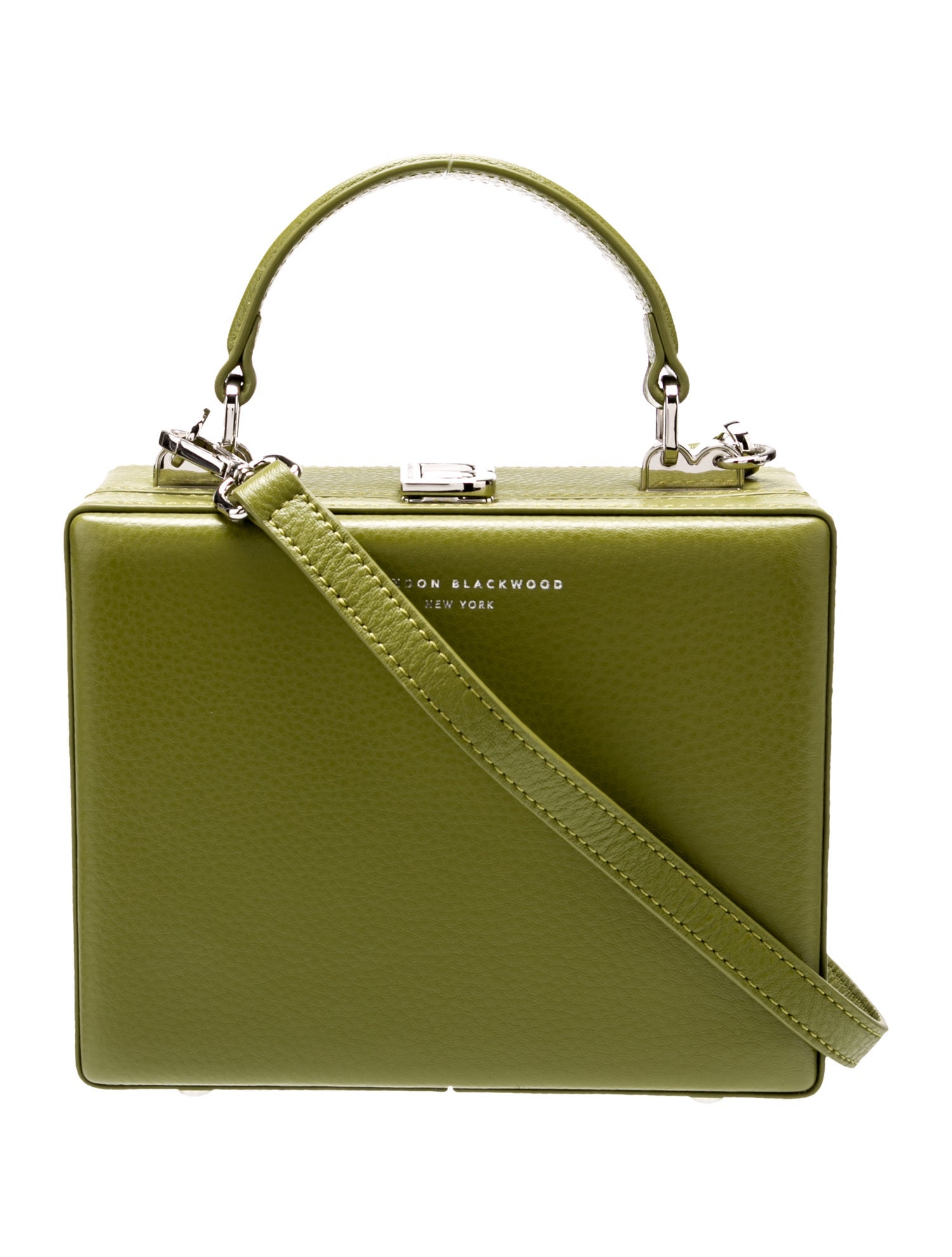 Brandon Blackwood Leather Top Handle Bag - Green Handle Bags, Handbags ...