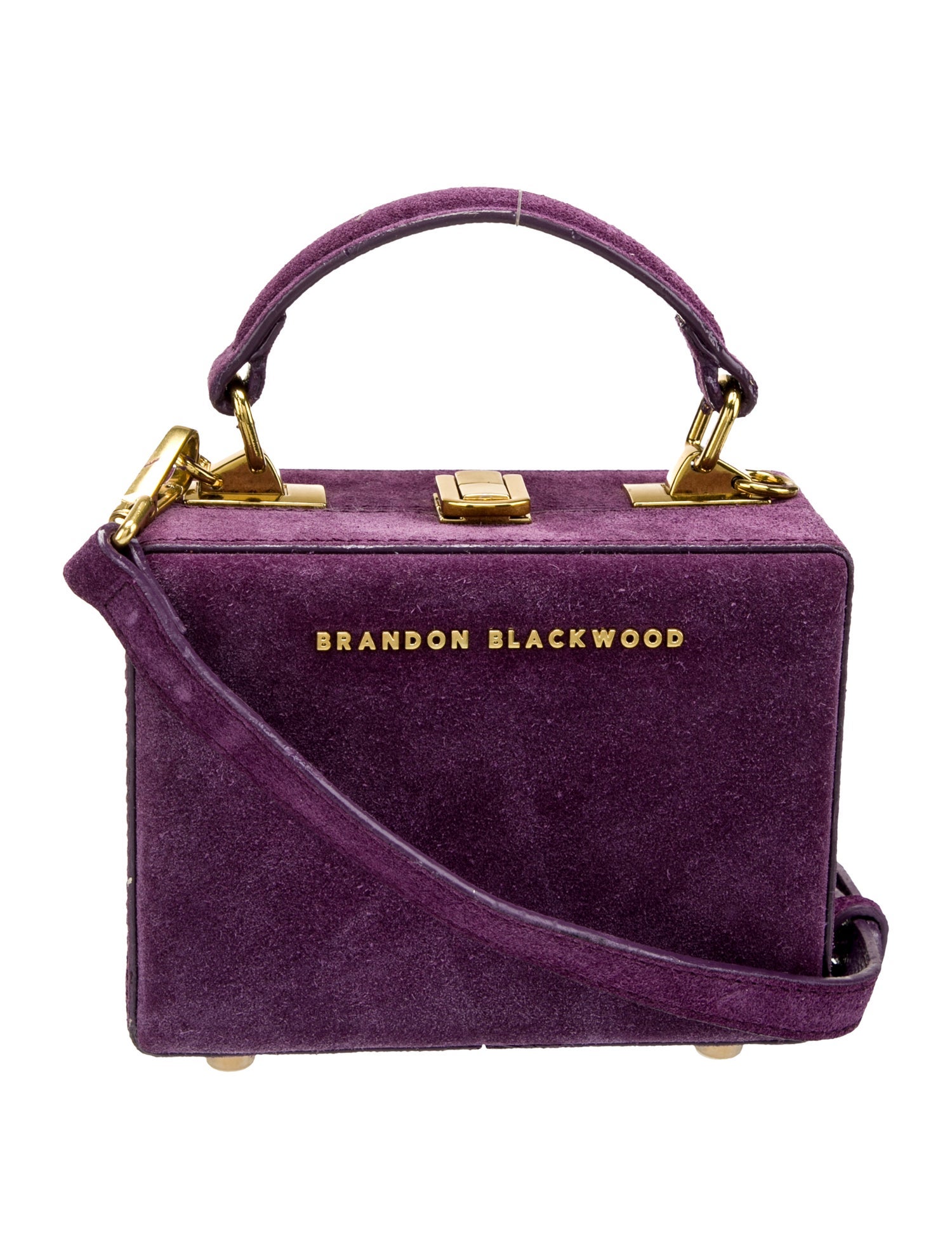 Brandon Blackwood Suede Crossbody Bag - Purple Mini Bags, Handbags ...
