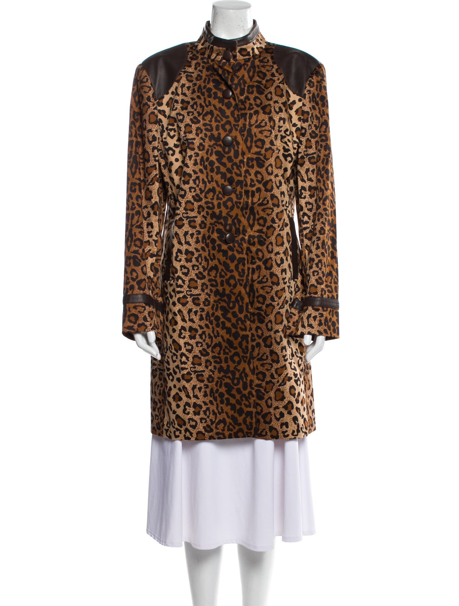 Doncaster Animal Print Coat - Brown Coats, Clothing - XDROE20139 | The ...