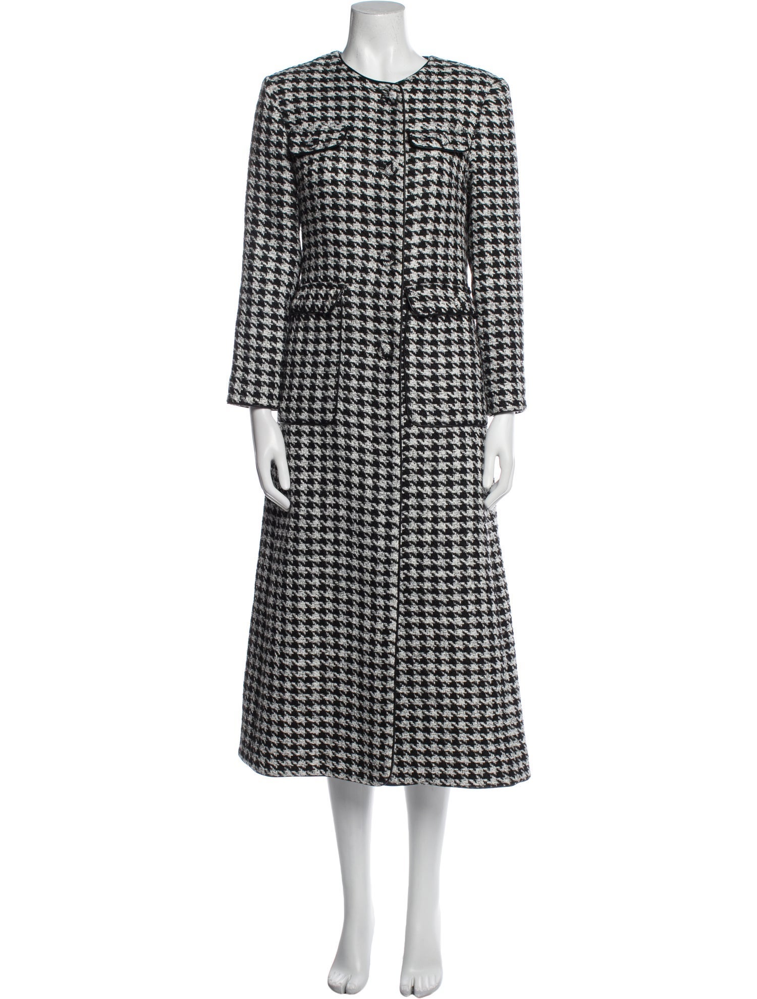 Favorite Daughter Houndstooth Print Trench Coat - Coats, Clothing ...