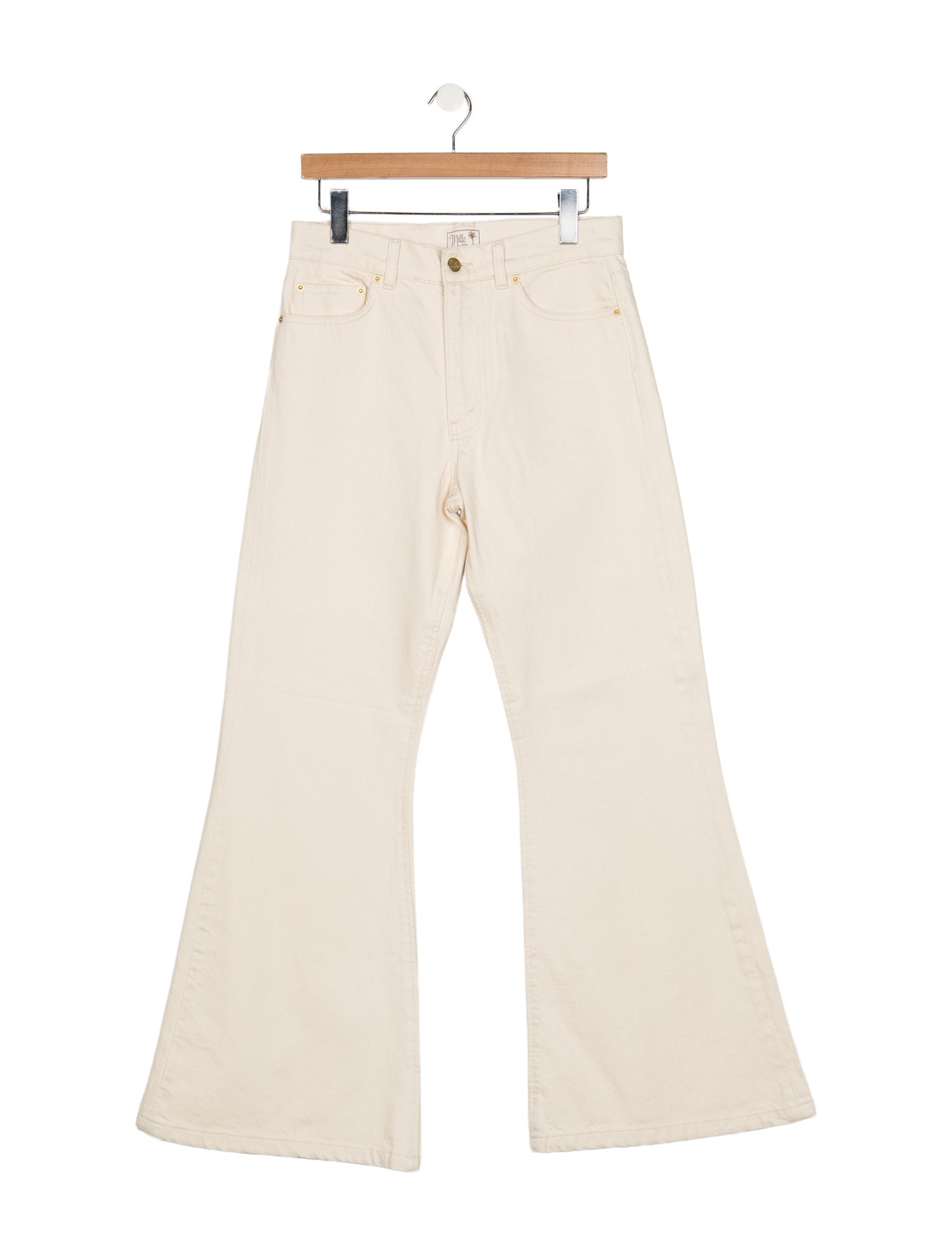 MILLE High-Rise Flared Jeans w/ Tags - 11" Rise, Neutrals Jeans ...