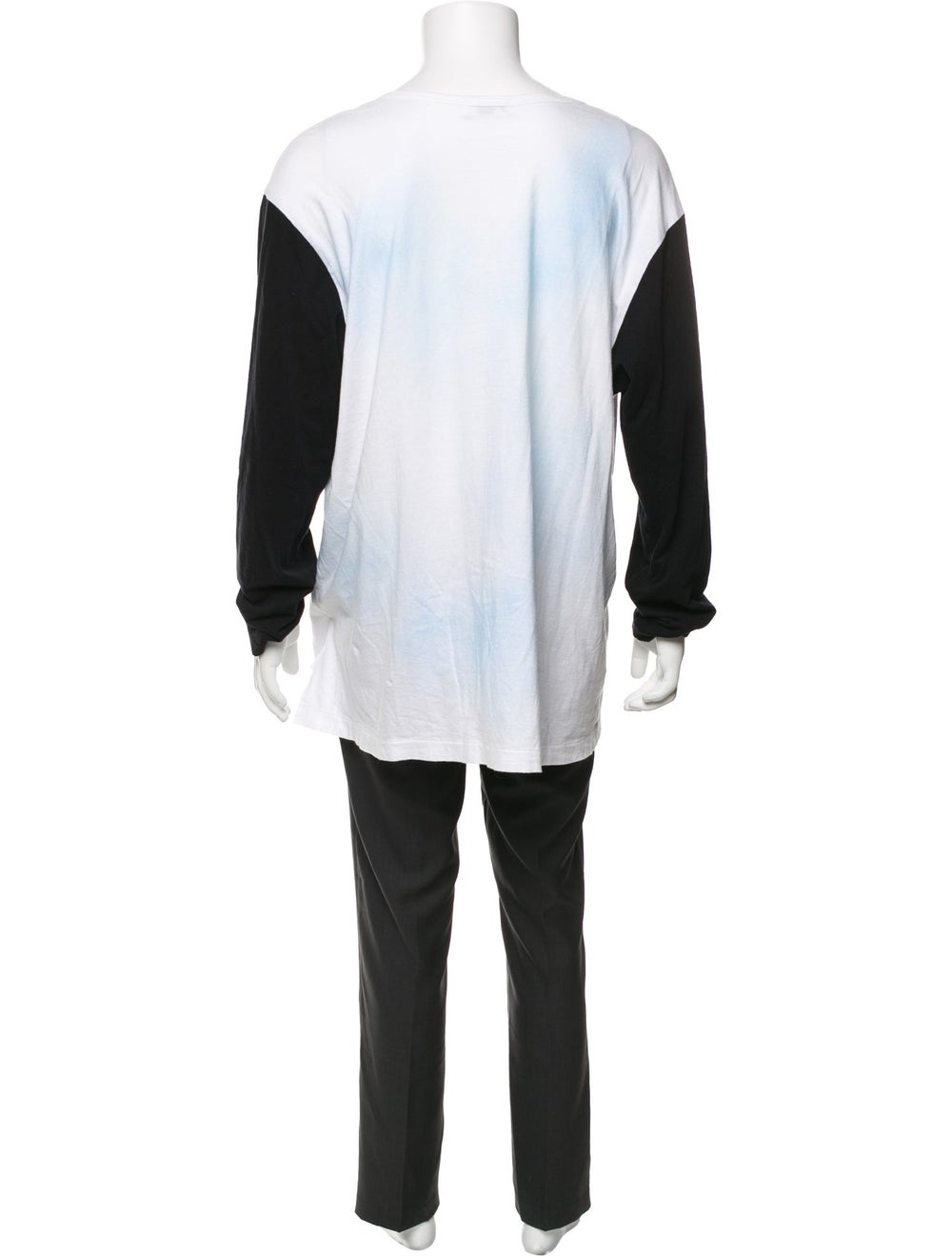 Yohji Yamamoto Pour Homme Graphic Print Crew Neck T-Shirt - White T ...