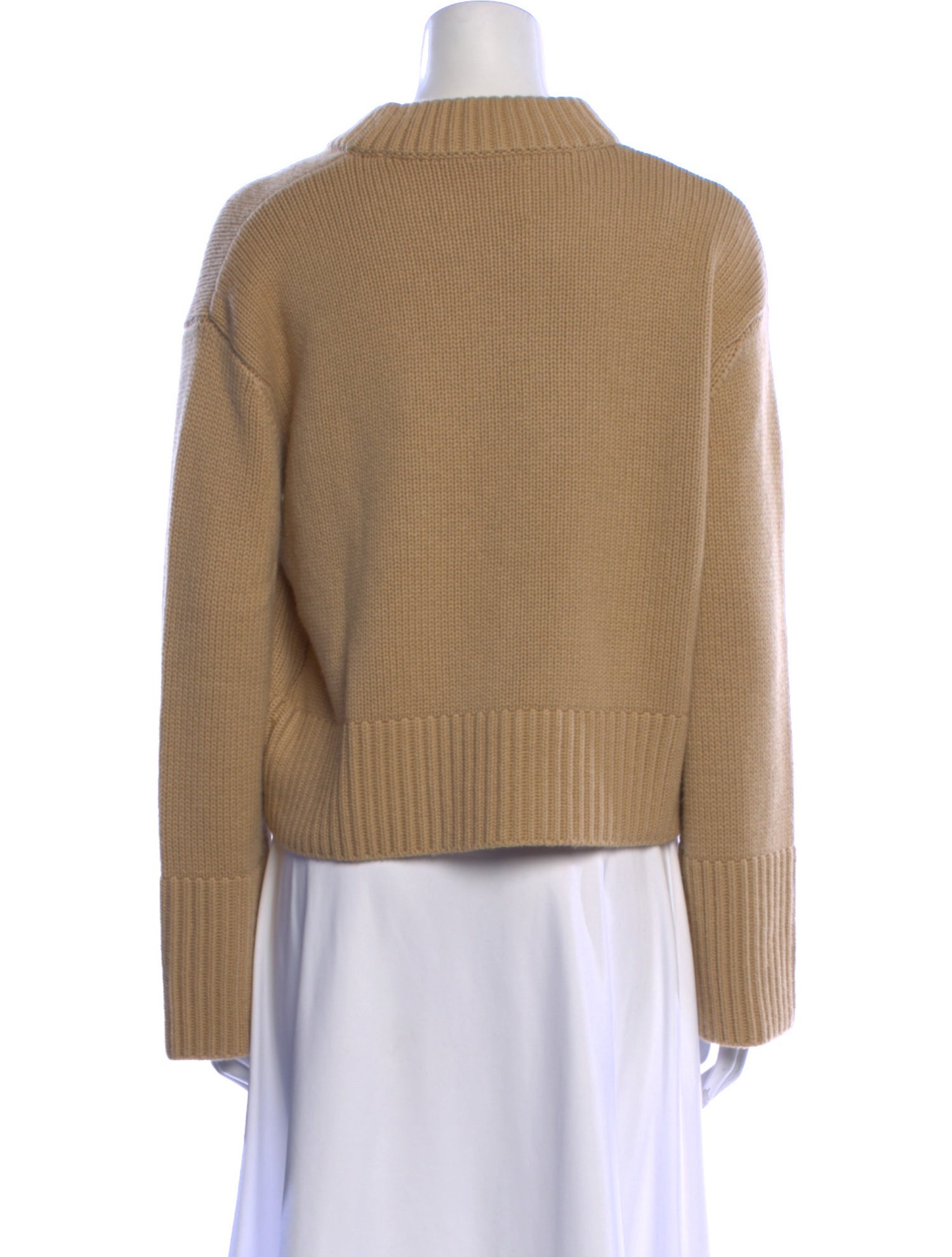 Lisa Yang Cashmere Mock Neck Sweater - Neutrals Knitwear, Clothing ...