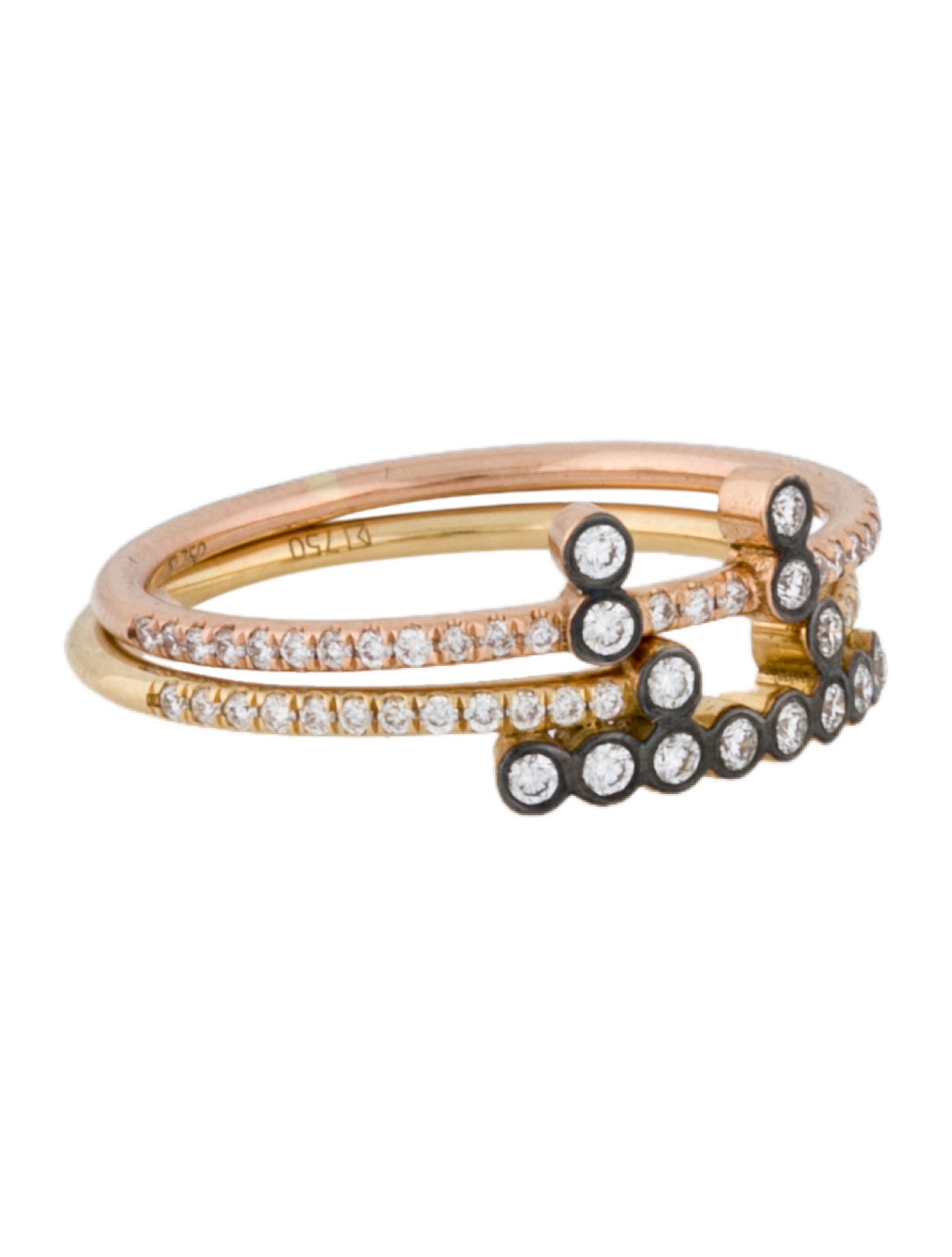 Yannis Sergakis 18K Diamond Band Ring Set - 18K Yellow Gold Band, Rings ...