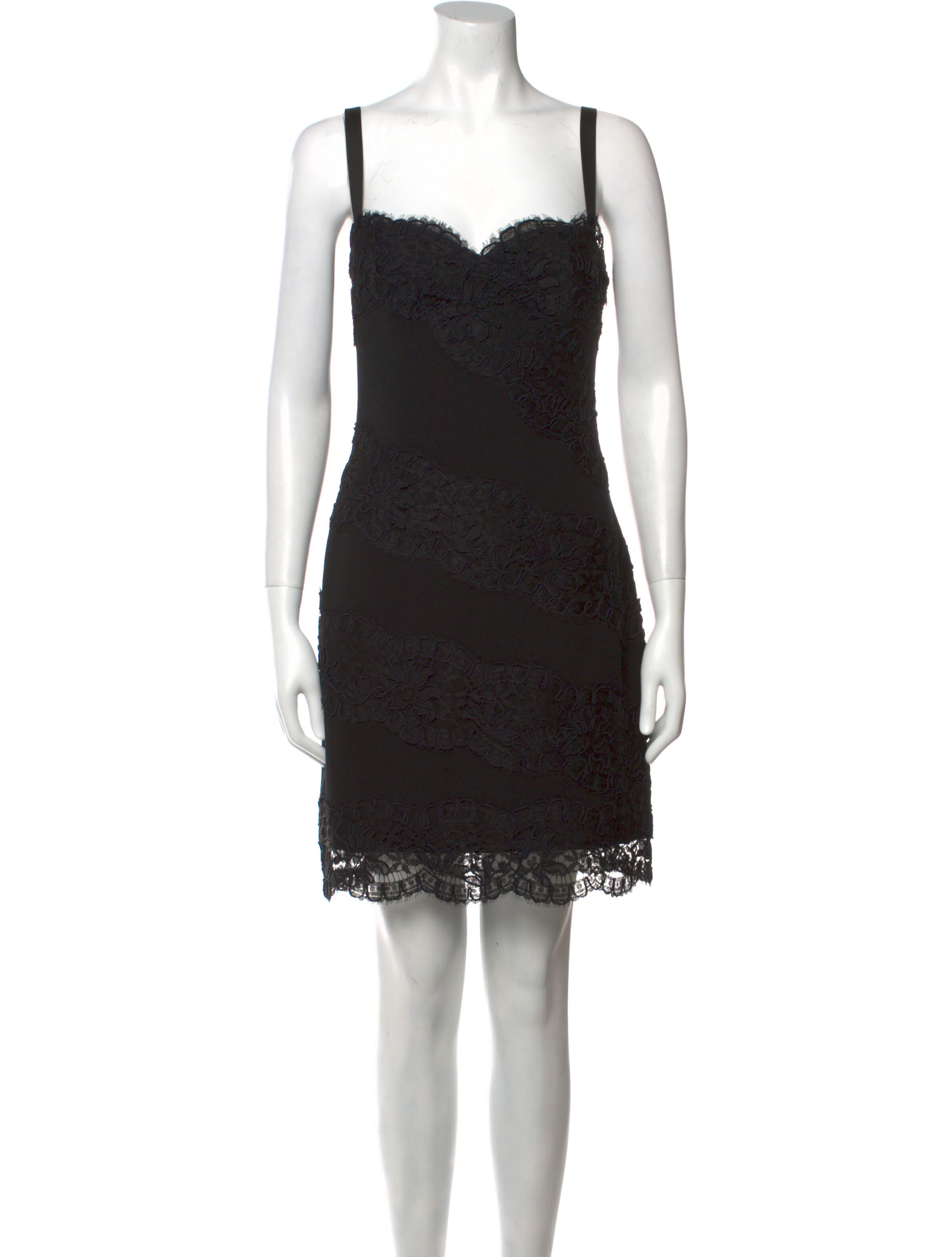 Yves Saint Laurent Rive Gauche Vintage Mini Dress - Black Dresses ...