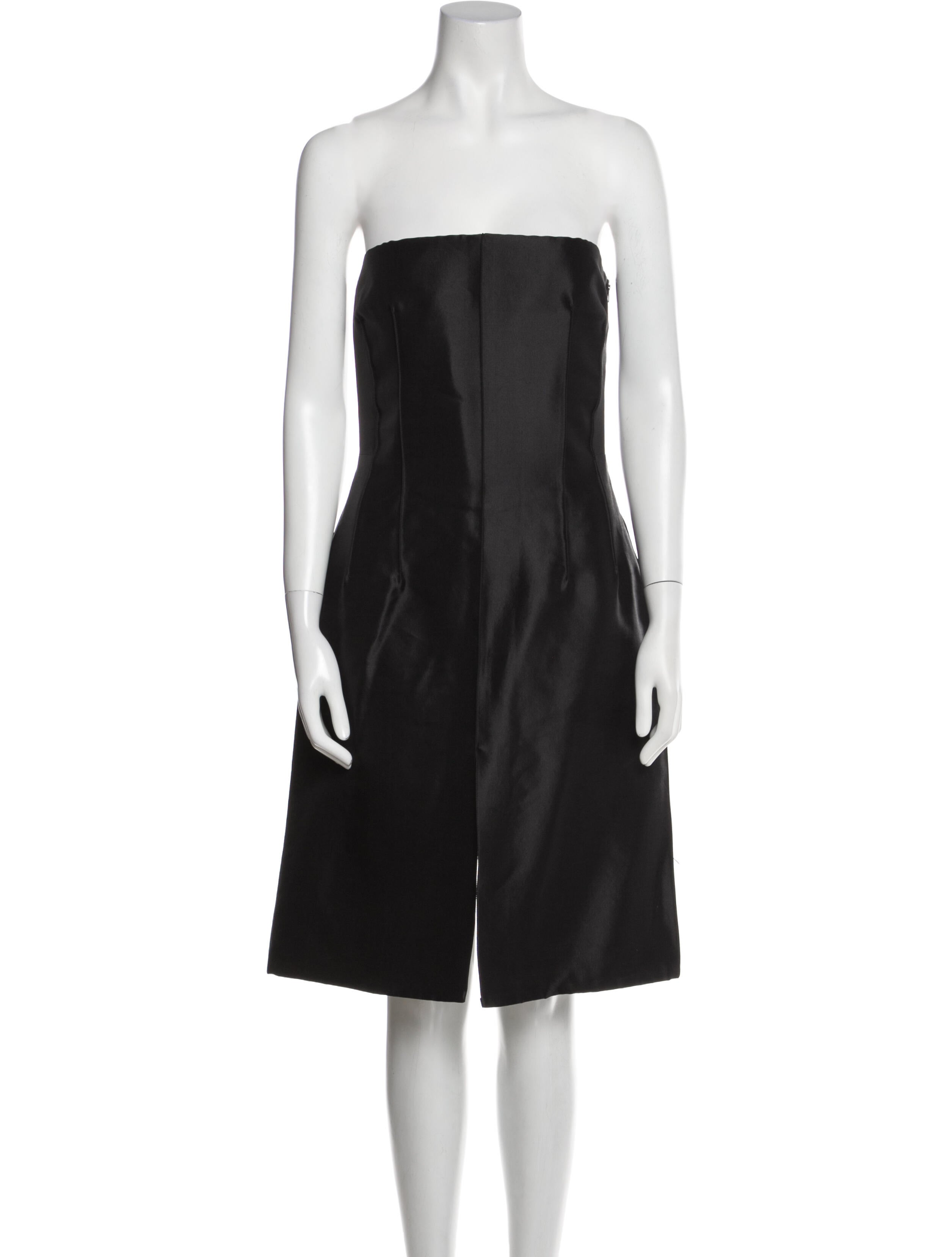 Yves Saint Laurent Rive Gauche Vintage Mini Dress - Black Dresses ...