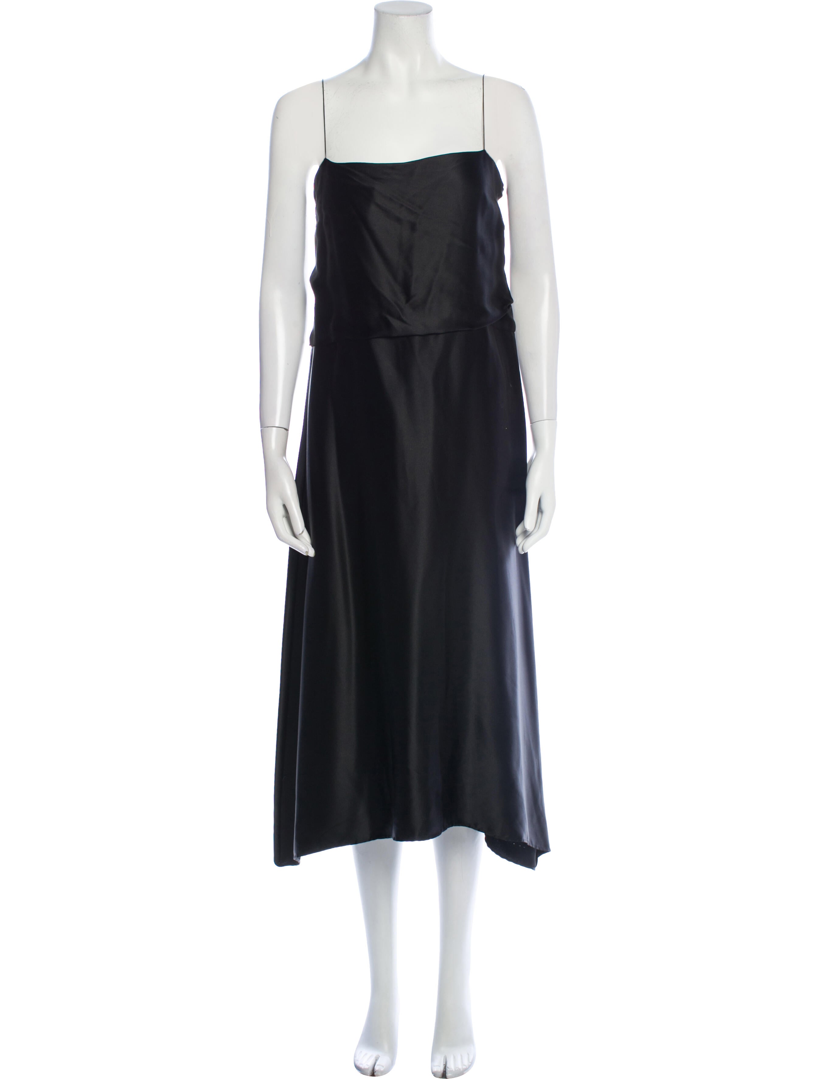 Yves Saint Laurent Rive Gauche Vintage Long Dress - Black Dresses ...