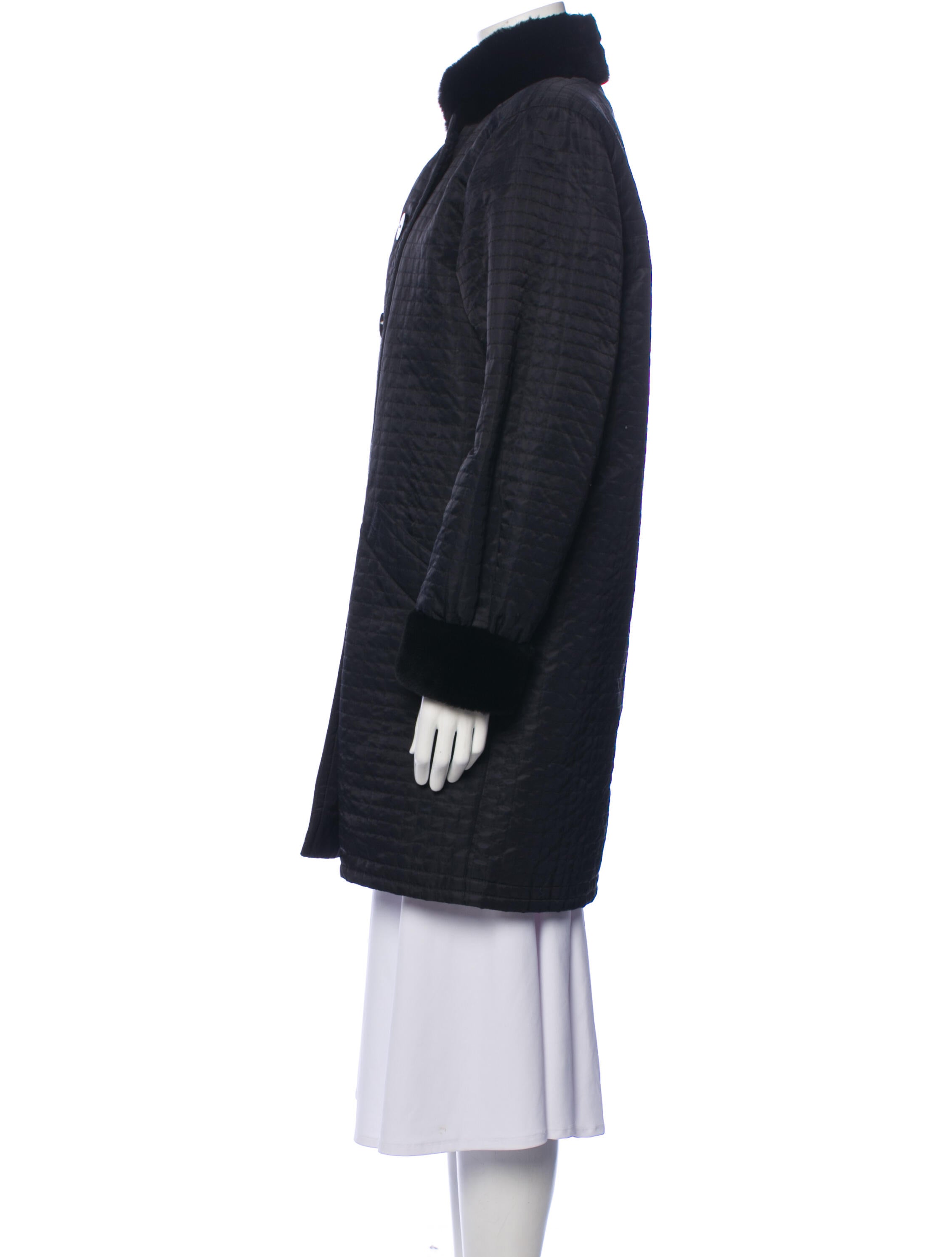 Yves Saint Laurent Rive Gauche Vintage 1980's Fur Coat - Coats ...