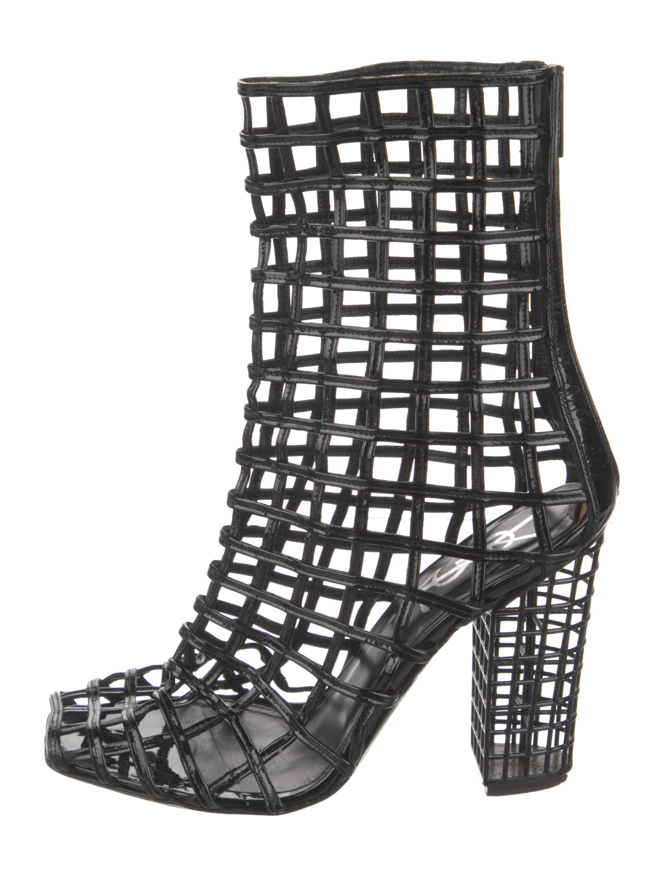 Yves Saint Laurent Rive Gauche 2009 Cage 110 Boot Lace-Up Boots - Black ...