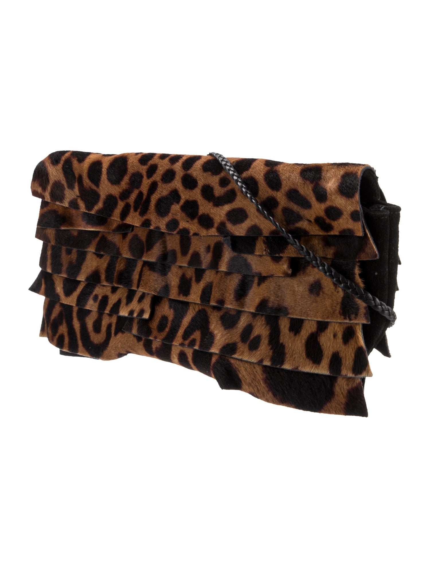 Valentino Ruffled Python Clutch - Neutrals Clutches, Handbags ...