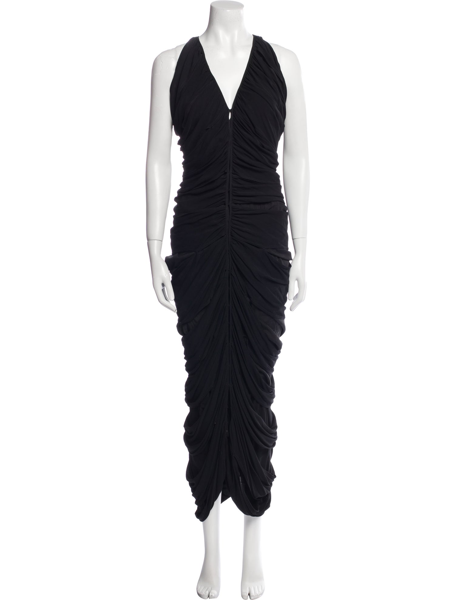 Yves Saint Laurent Rive Gauche Vintage Long Dress - Black Dresses ...