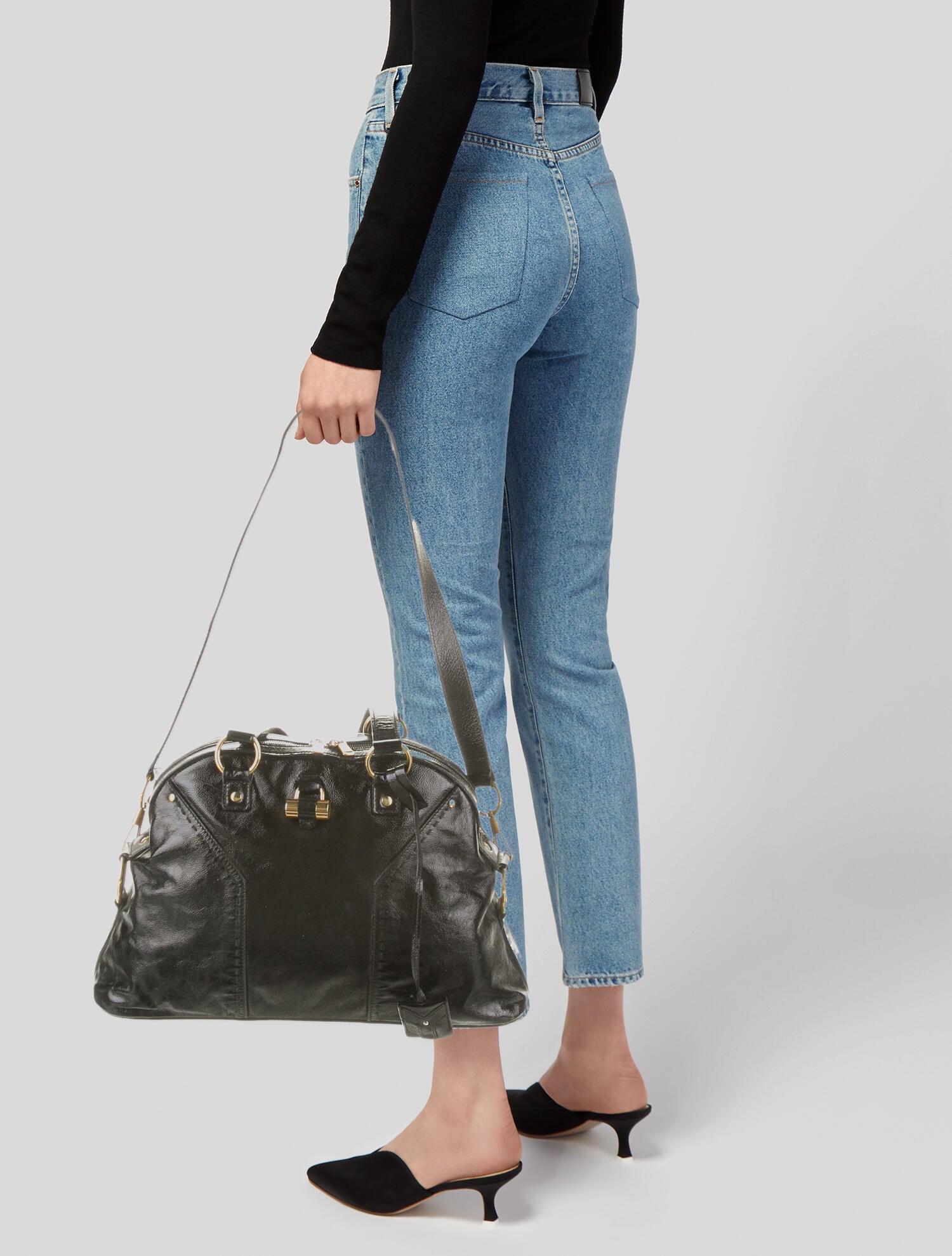 Yves Saint Laurent Muse Two Bag - Black Handle Bags, Handbags ...