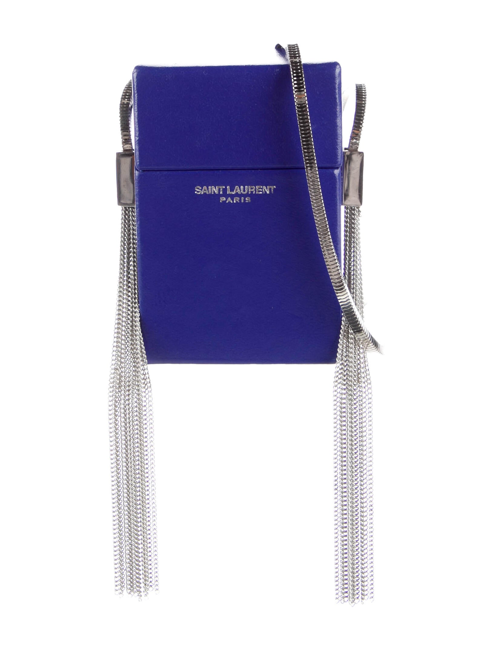 Saint Laurent Mini Smoking Box Crossbody Bag - Blue Mini Bags, Handbags ...