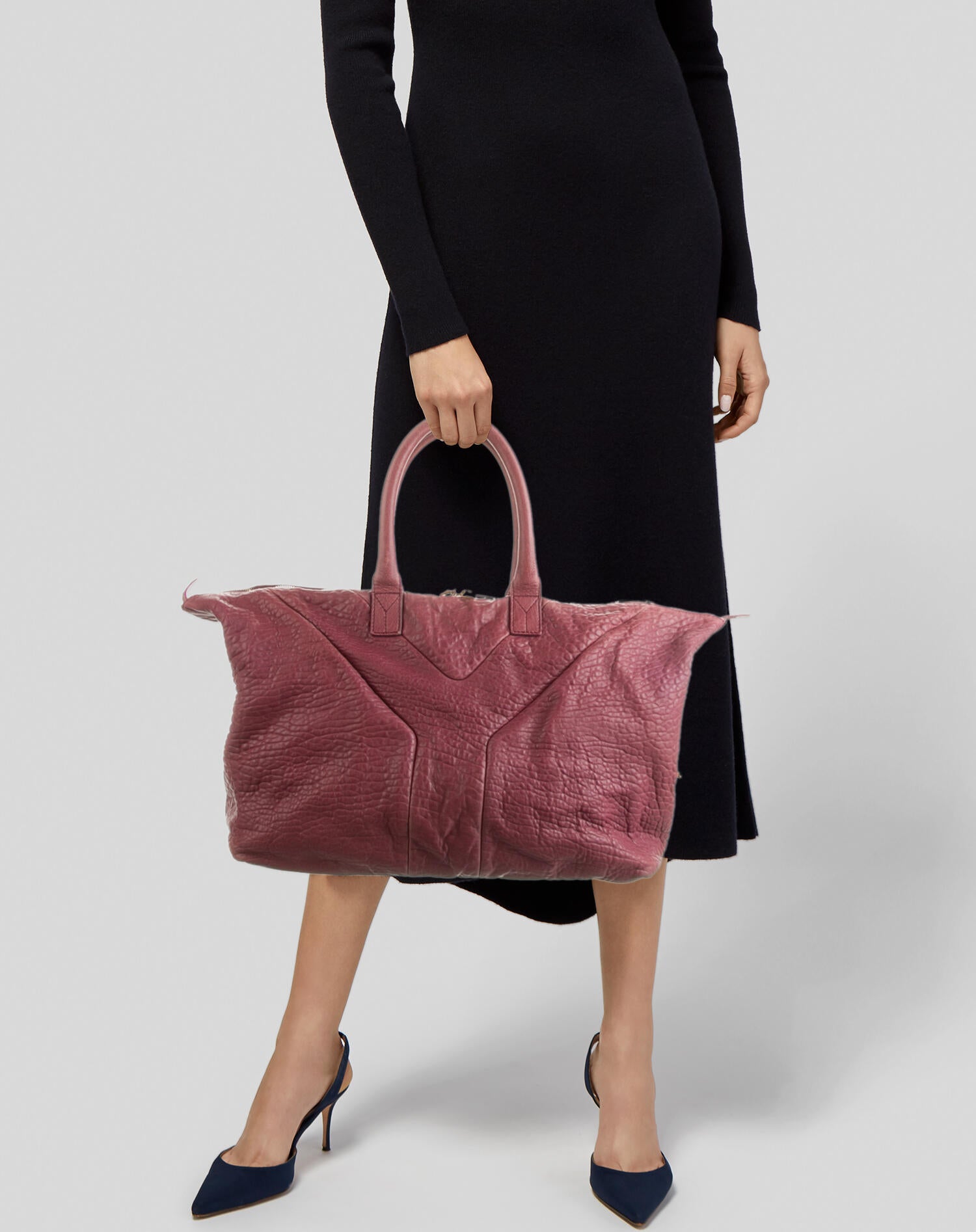 Yves Saint Laurent Easy Sac 57 - Burgundy Handle Bags, Handbags ...