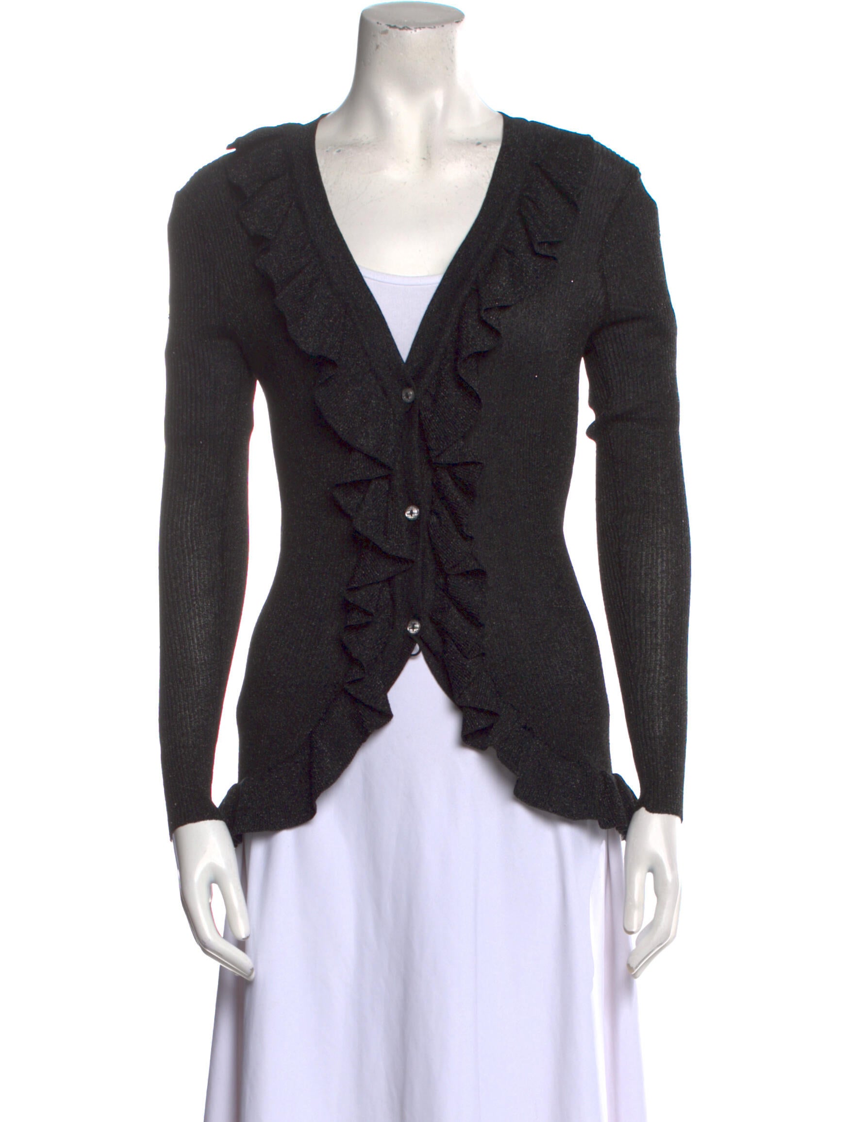 Yves Saint Laurent Leather-Trimmed Wool Sweater - Black Knitwear ...