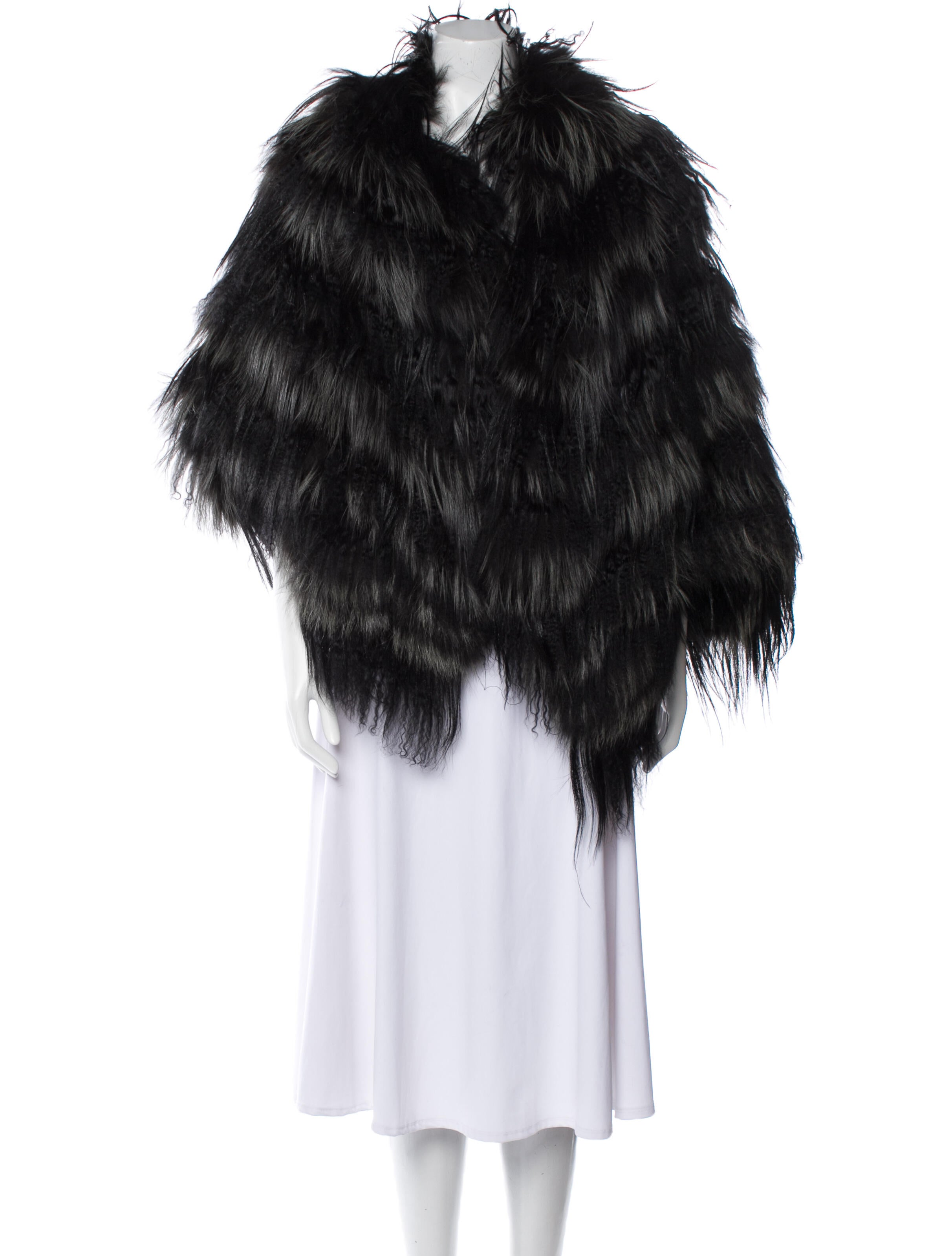 Yves Saint Laurent Vintage 2000's Cape - Black Jackets, Clothing ...