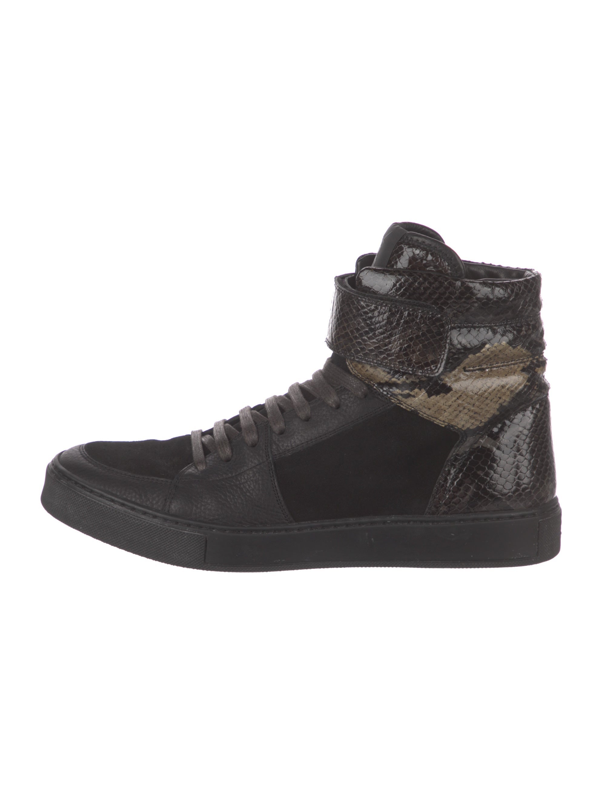 Louis Vuitton Python High-Top Sneakers - Burgundy Sneakers, Shoes ...